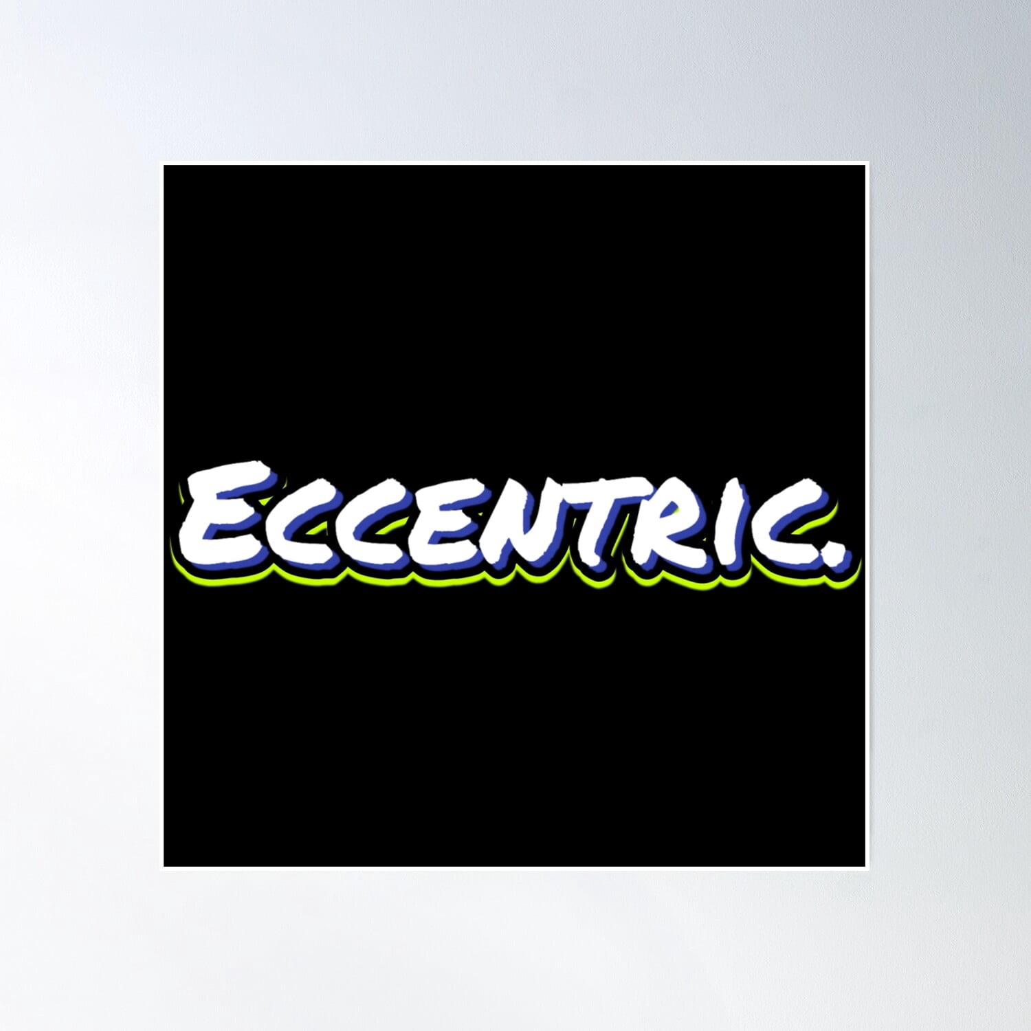 Eccentric Poster Wall Art, Modern Wall Decor, 30x30 UNFRAMED - Walmart.com