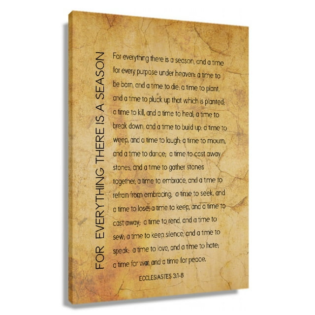 Ecclesiastes 3 1-8 Bible Scripture Wall Art Bible Poster for Bedroom ...
