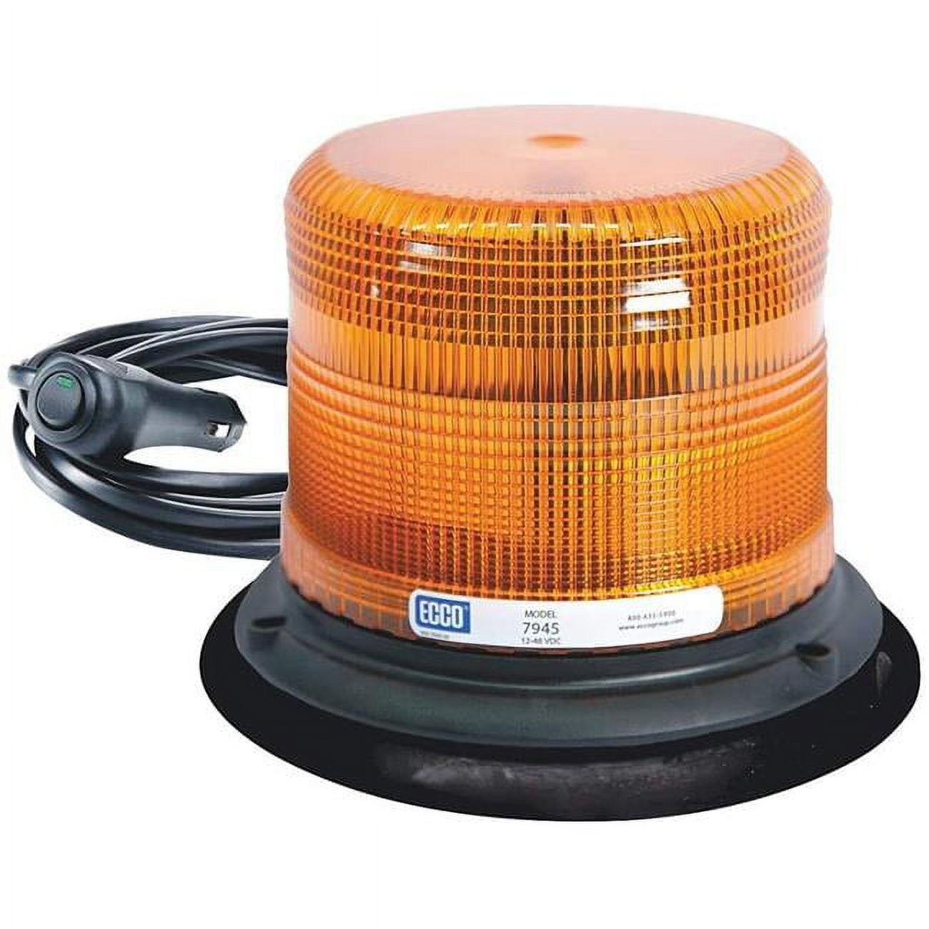 Ecco 7945A-BX 12-48 VDC 360 deg Beacon LED Light, Amber - Walmart.com