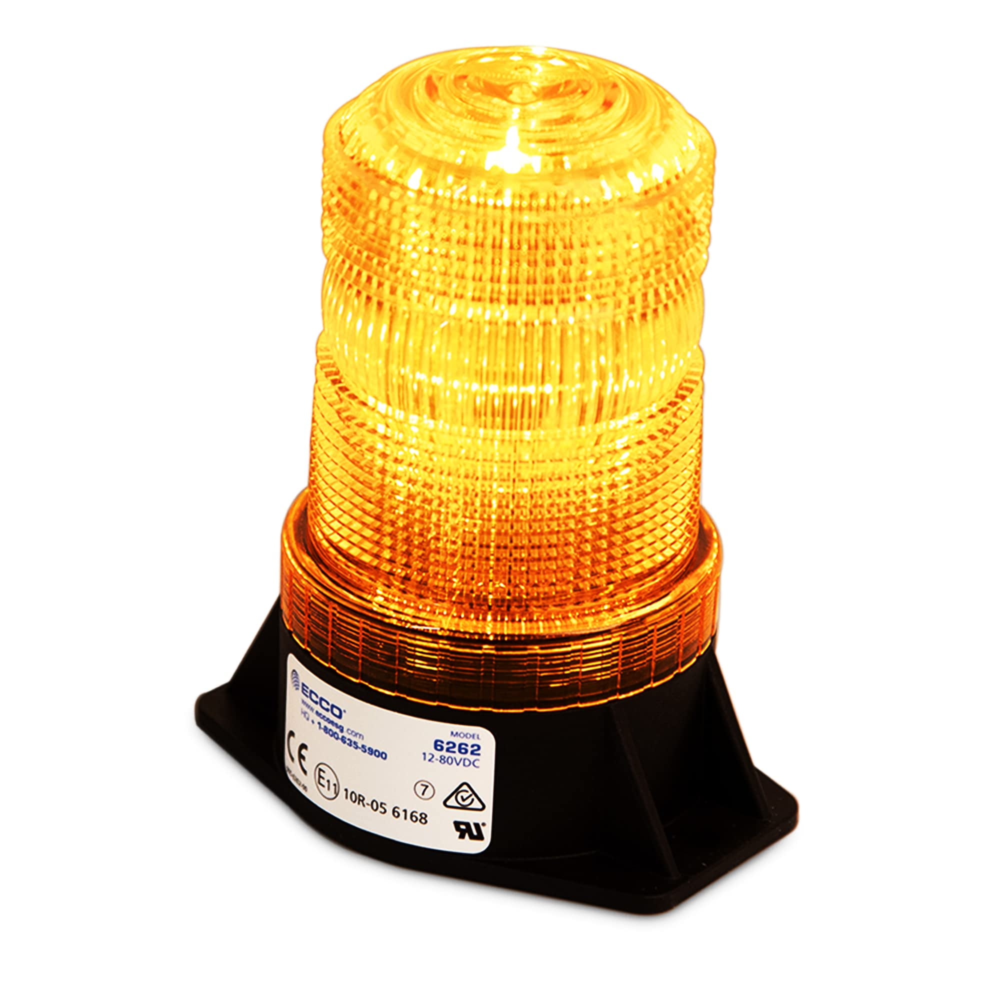 Ecco Beacon Light,Amber,Flashing 6262A - 1 Each C33 - Walmart.com