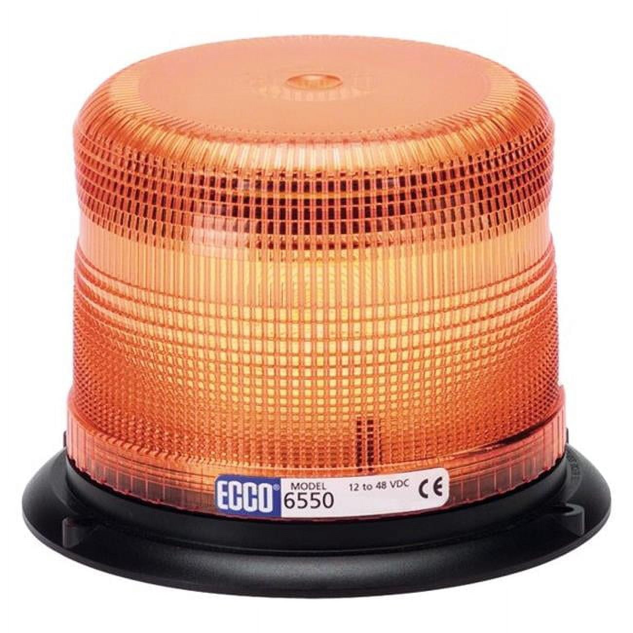 Ecco Low Profile Strobe Beacon Light with Double or Quad Flash, Amber ...