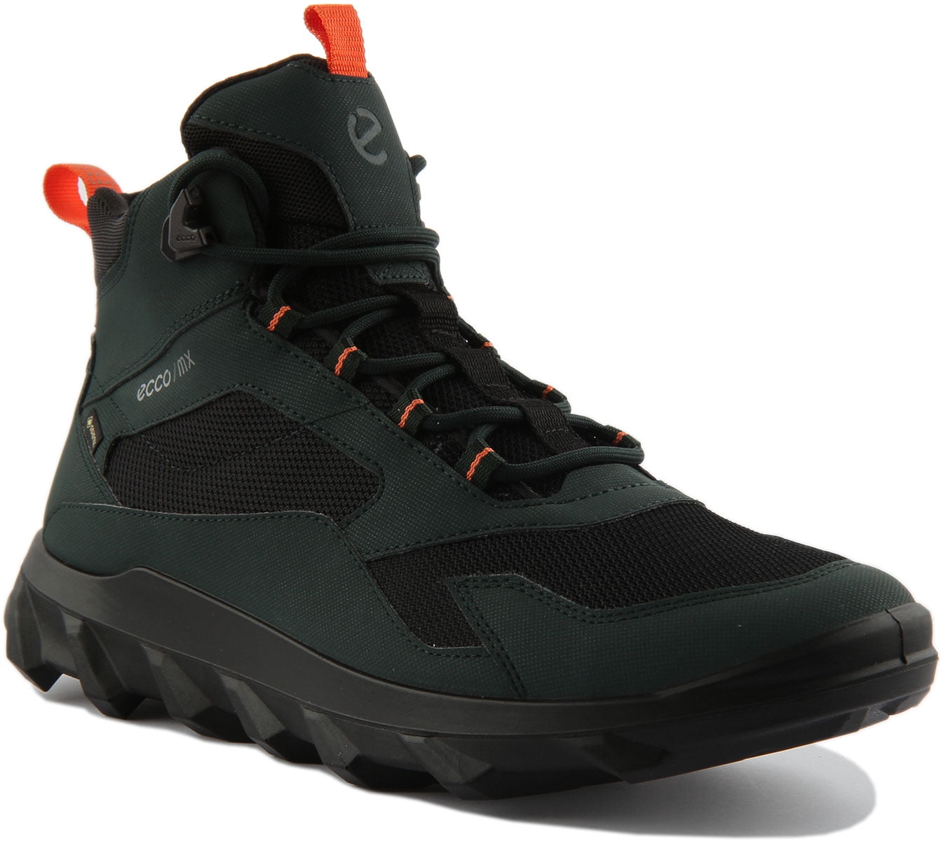 Ecco MX M Men's Lace Up Gore-Tex Textile Sneakers In Petrol Size 7/7.5 ...