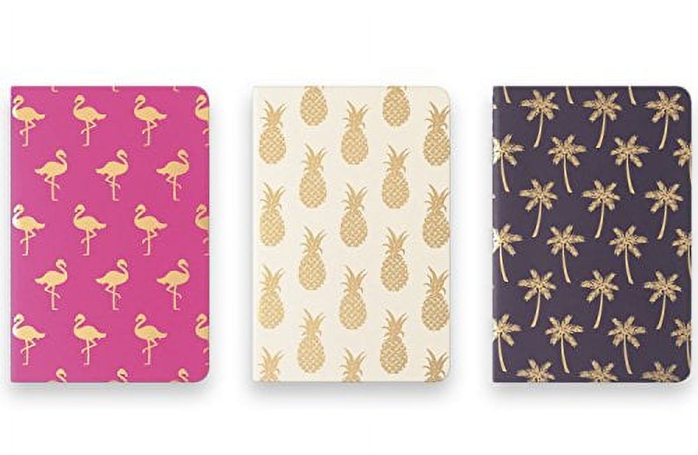 Eccolo - 4 x 6 Ruled Memo Books - Set of 3 - Tropical Designs - Walmart.com