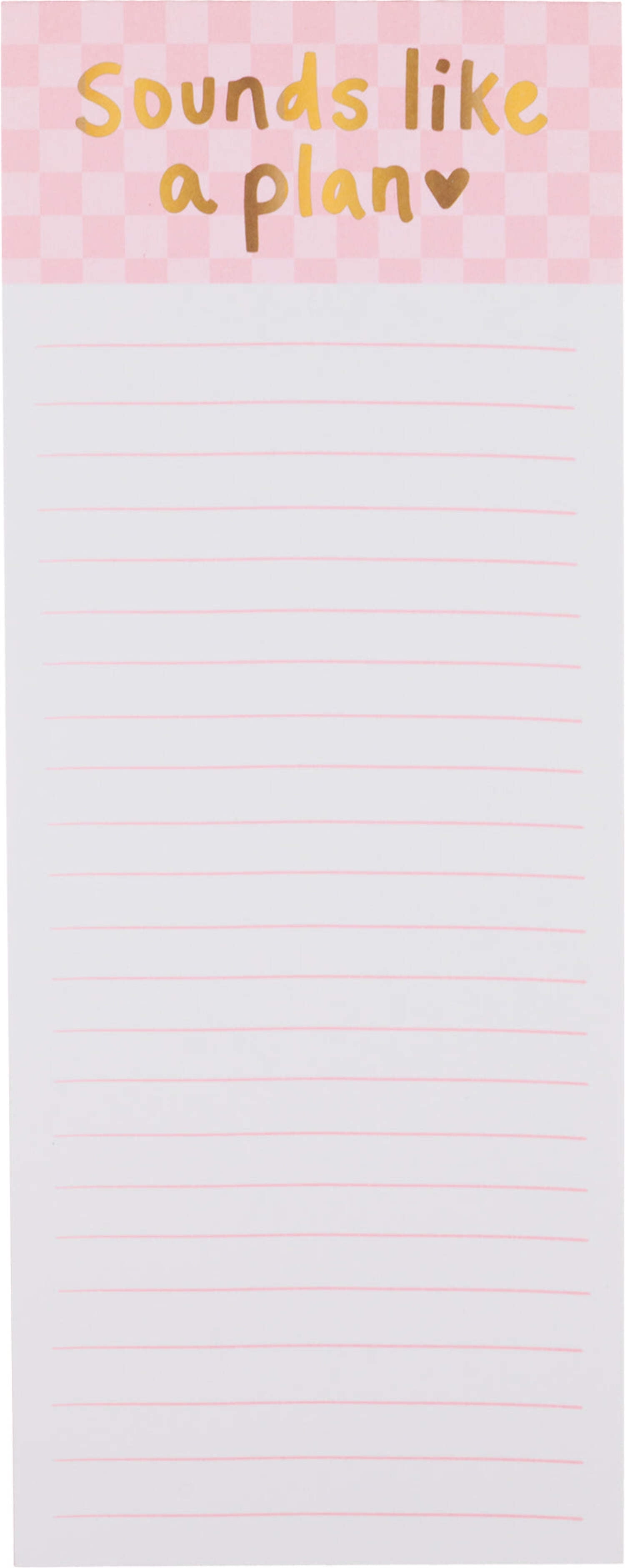 Eccolo Dayna Lee Long and Lean Notepad Sounds Like A Plan4x10 - Walmart.com