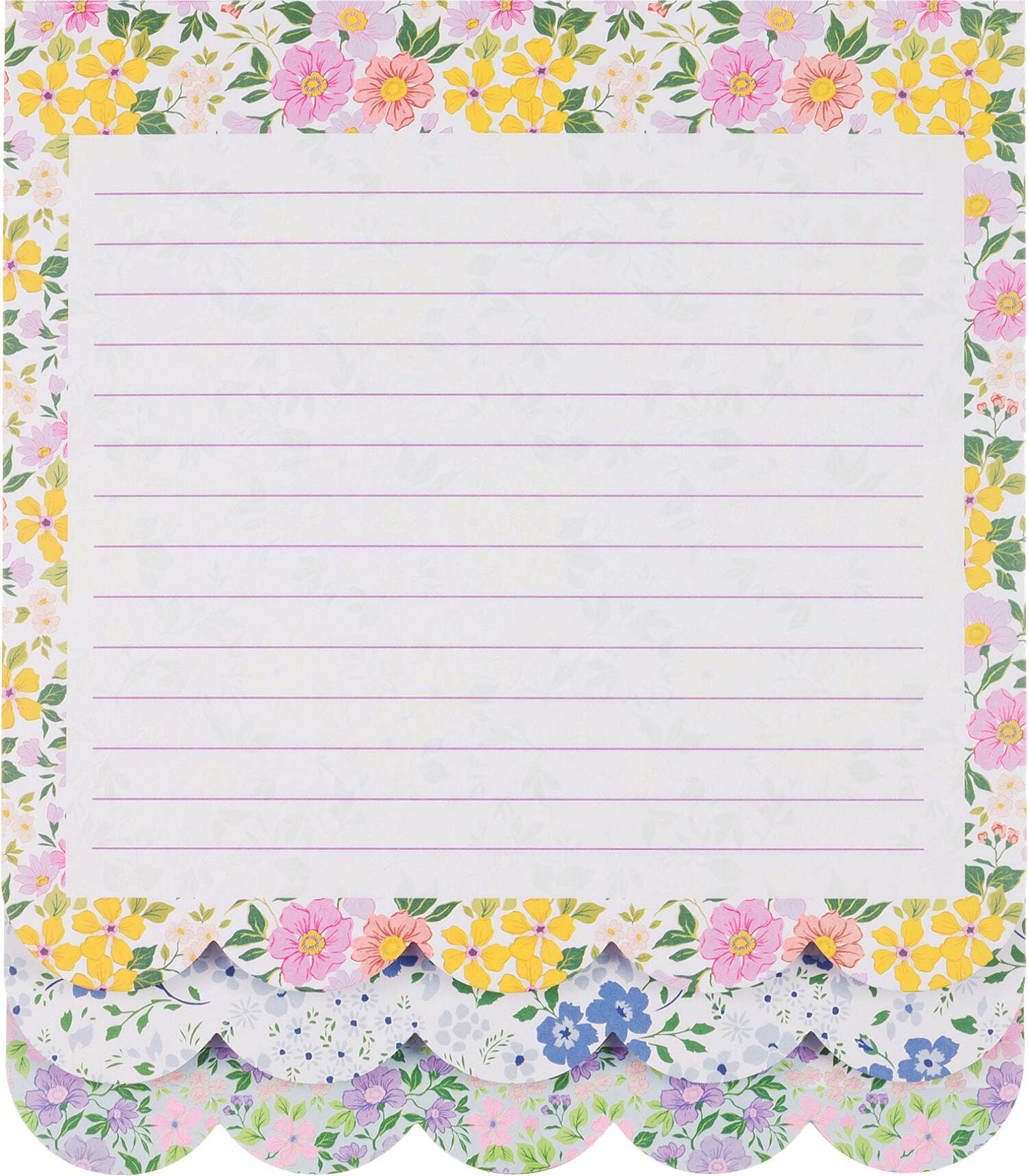 Eccolo Layered Notepad Floral 6.5x7 - Walmart.com