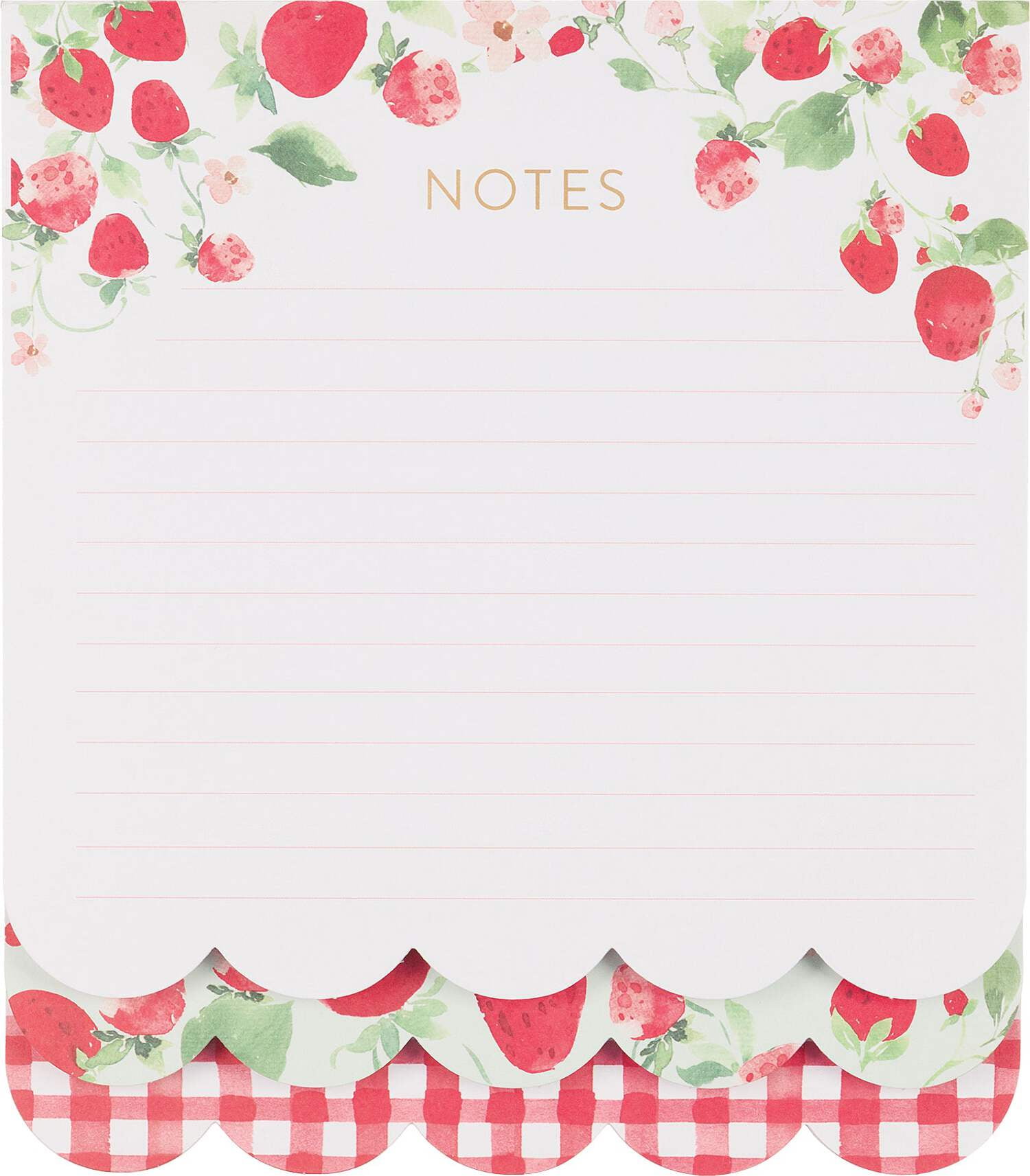 Eccolo Layered Notepad Strawberry 6.5x7 - Walmart.com