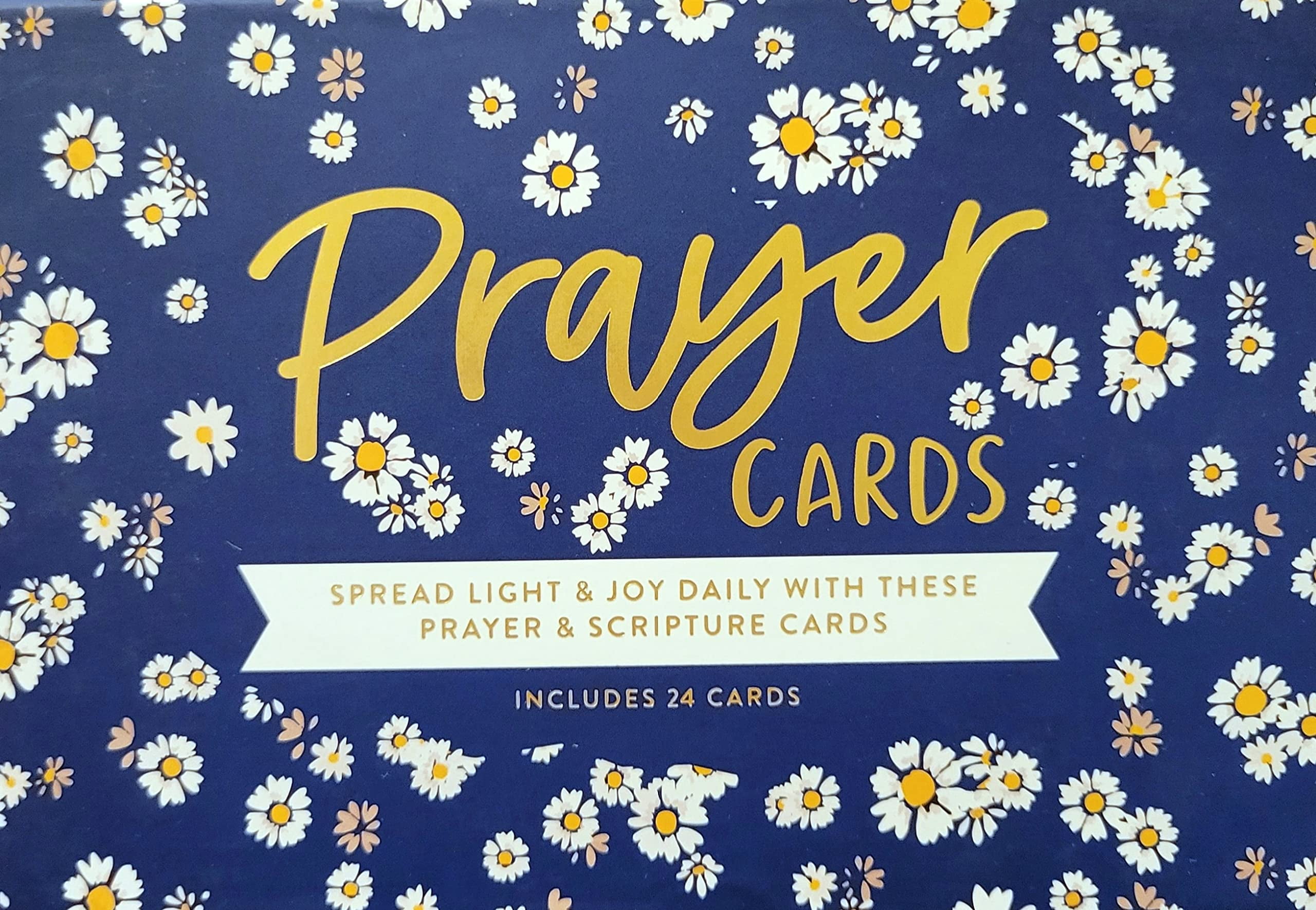 Eccolo Prayer Cards | Beautiful Daisy Floral Design includes 24 ...