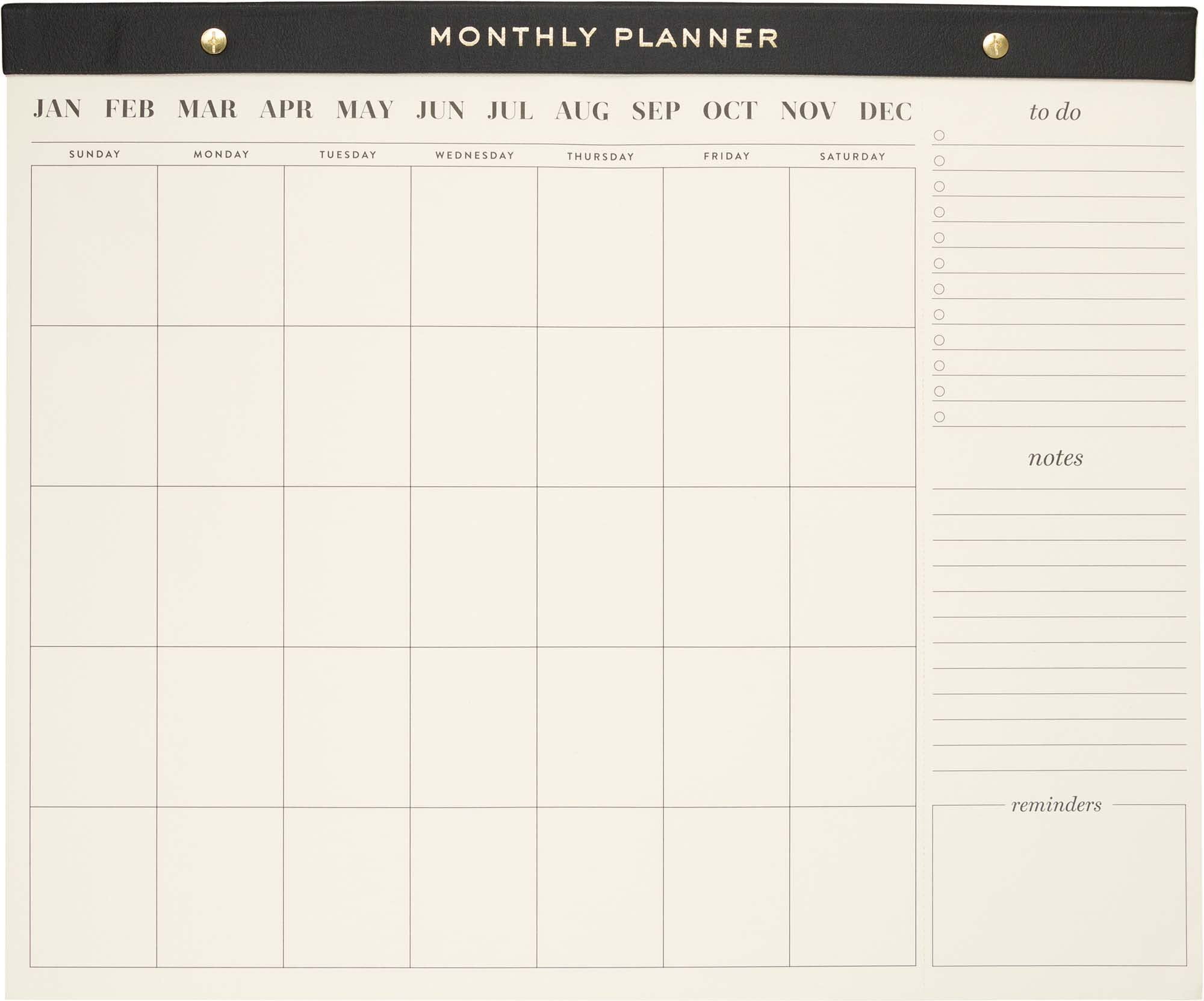 Eccolo Undated Monthly Planner Blotter - Walmart.com