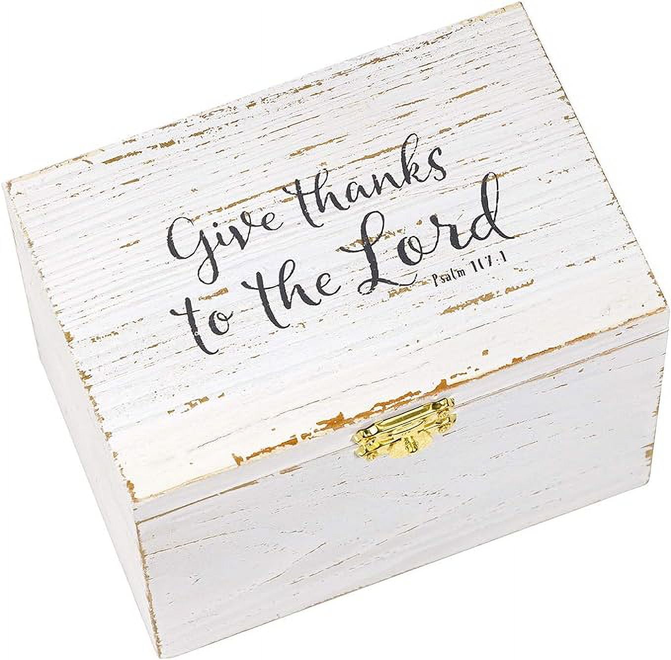 Eccolo Wooden Keepsake Box with Prayer Cards, Gift Set Includes ...