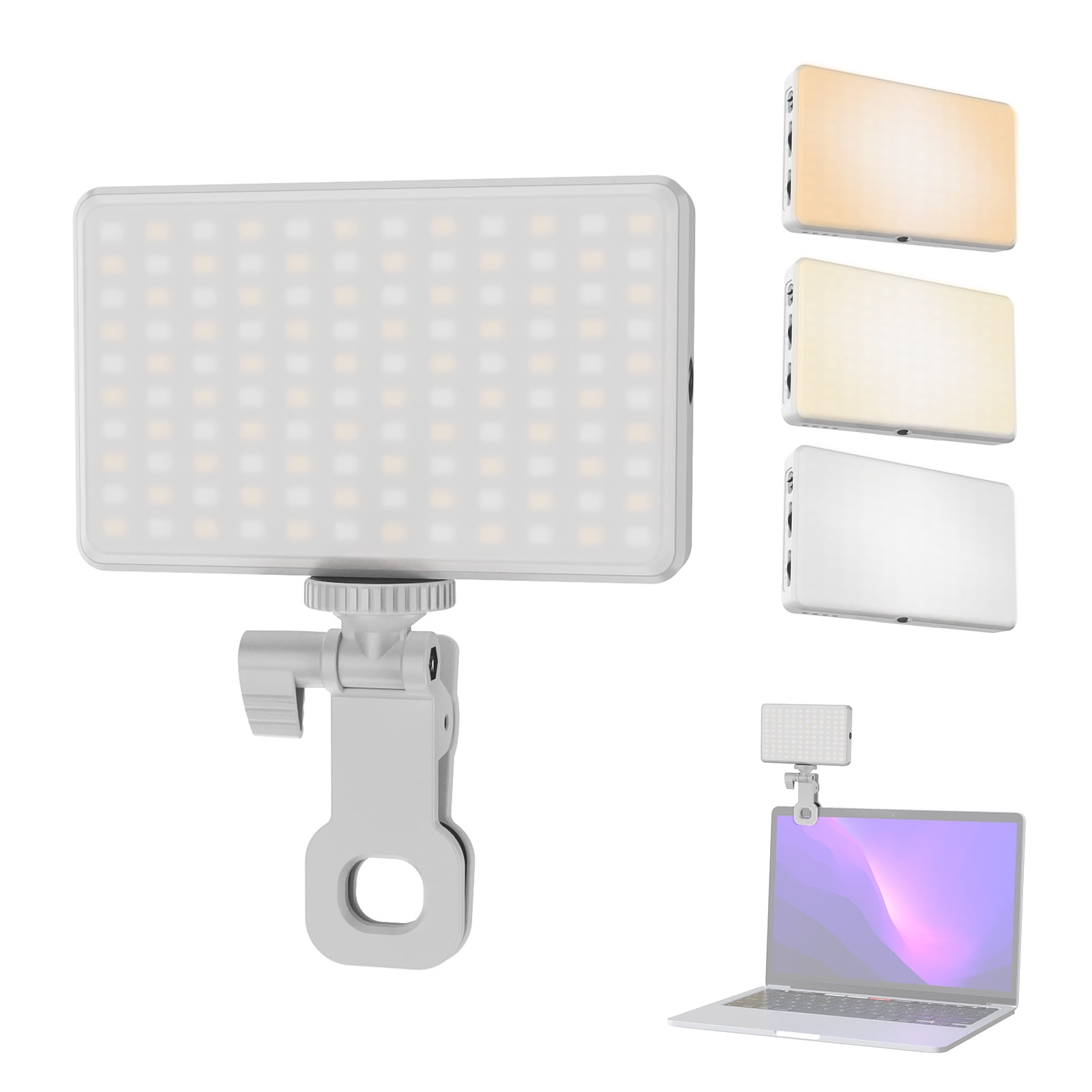 Eccomum LED Rechargeable Selfie Light for Phone Clip on Portable Phone ...