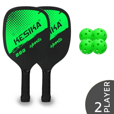 Eccomum Pickleball Rackets Set Pickleball Paddle Set of 2 Rackets and 4 ...