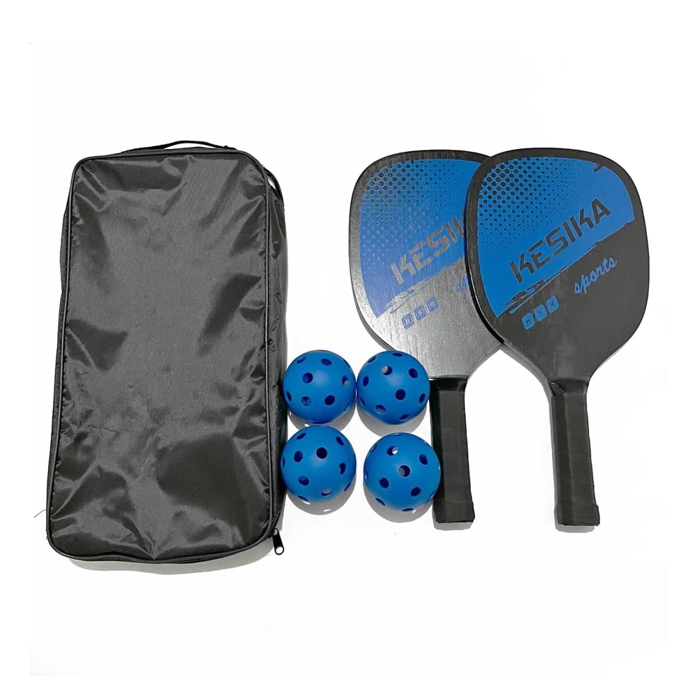 Eccomum Pickleball Paddle Set Pickleball Rackets Ball Set 2 Rackets & 4 ...