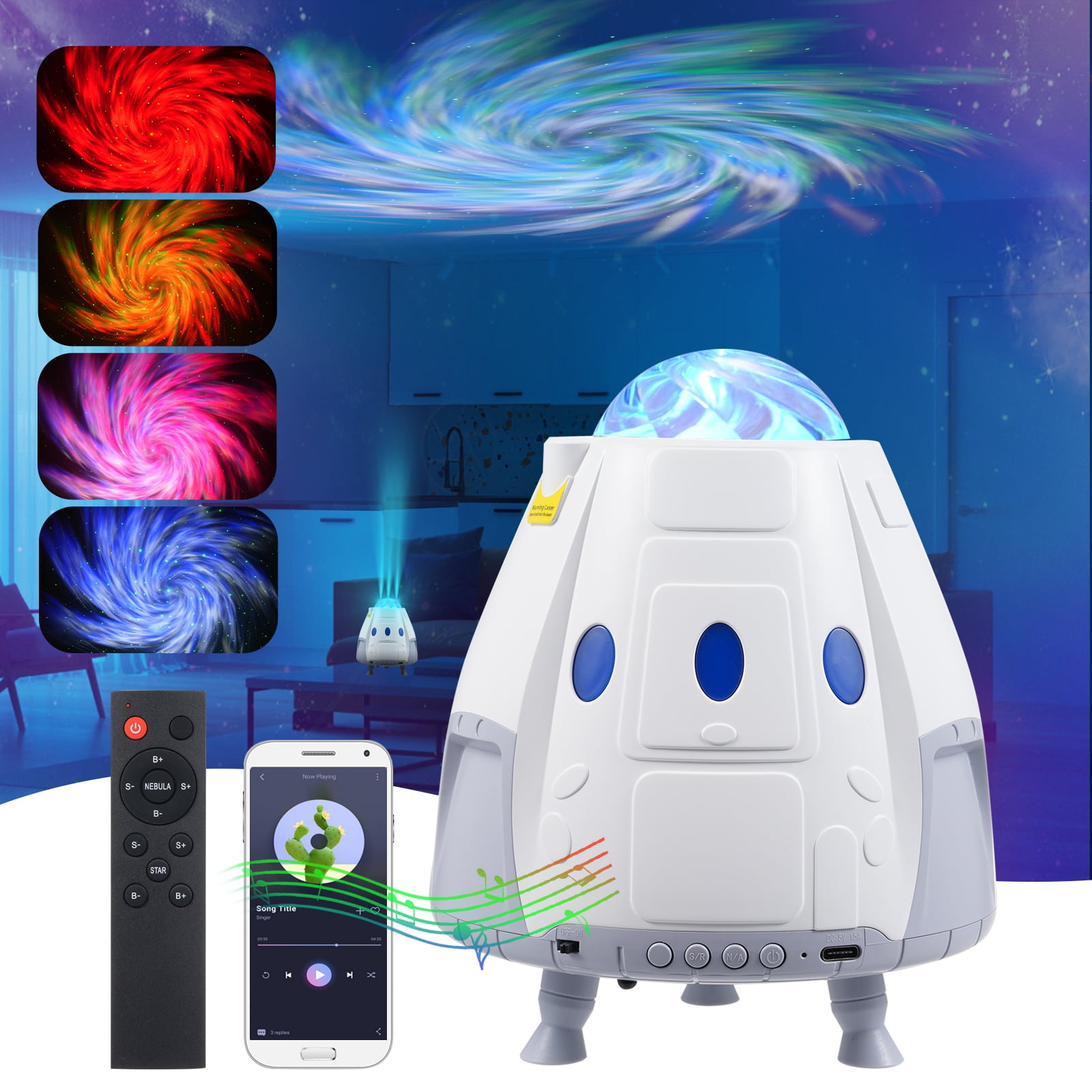 Eccomum Star Projector Galaxy Light, Astronaut Galaxy Projector with ...