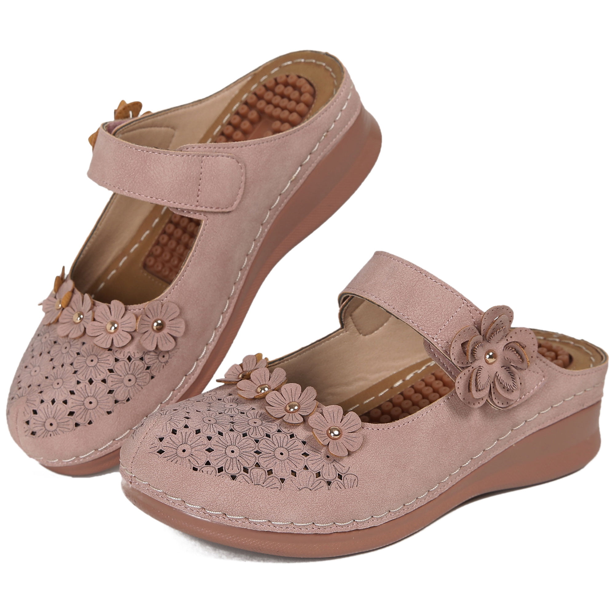 Ecetana Clogs for Women Slip On Shoes Comfort Women Mules Closed Toe ...