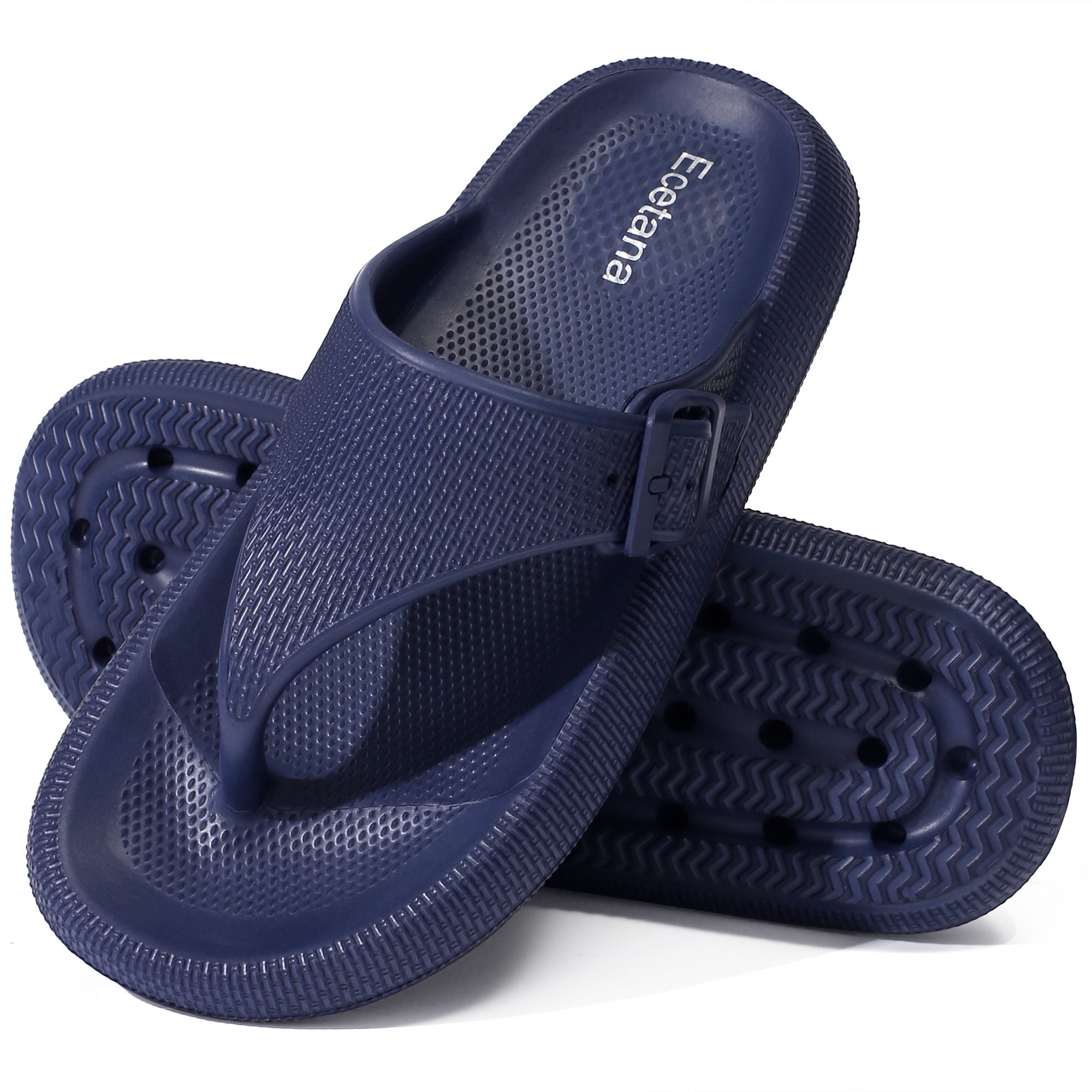 Ecetana Flip Flops Pillow Slippers for Women Soft Slides Sandals ...