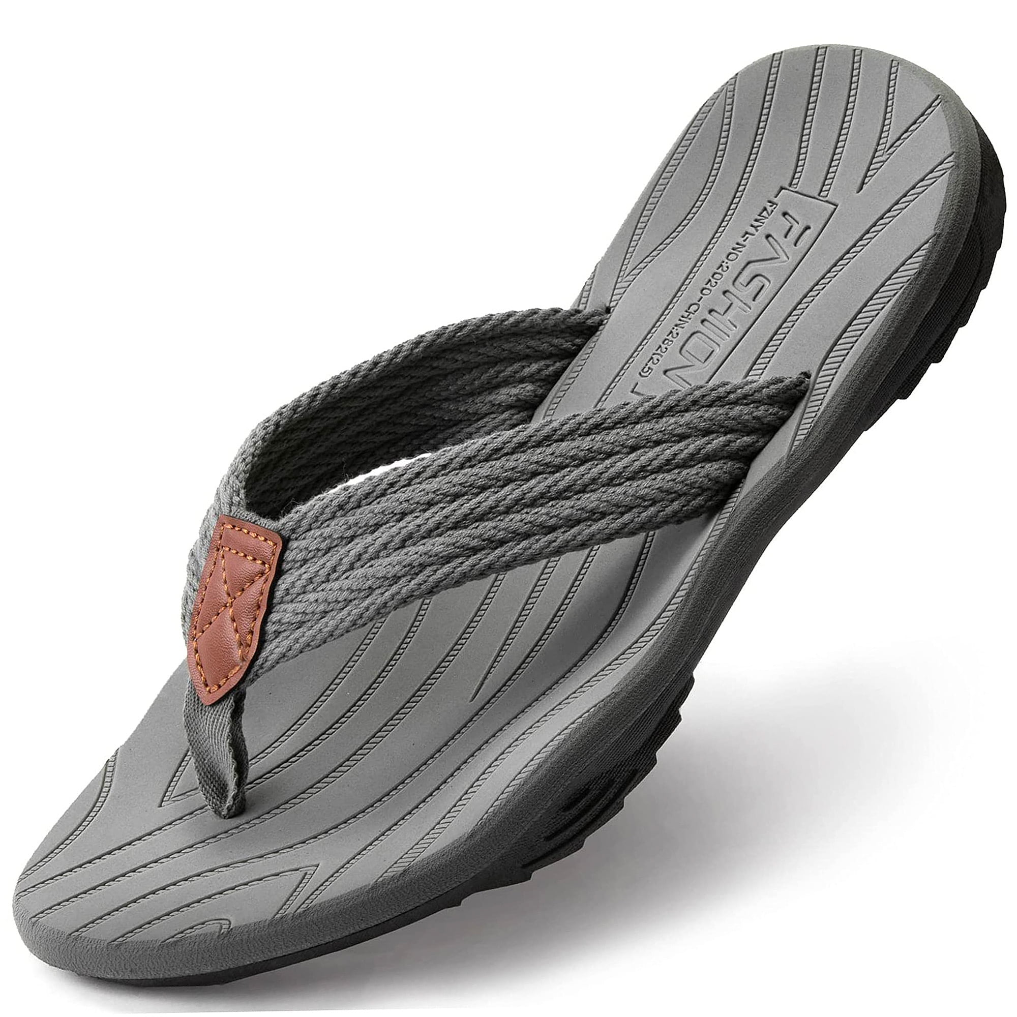 Ecetana Men's Flip Flops, Comfort Thong Sandals, Lightweight EVA, Non ...