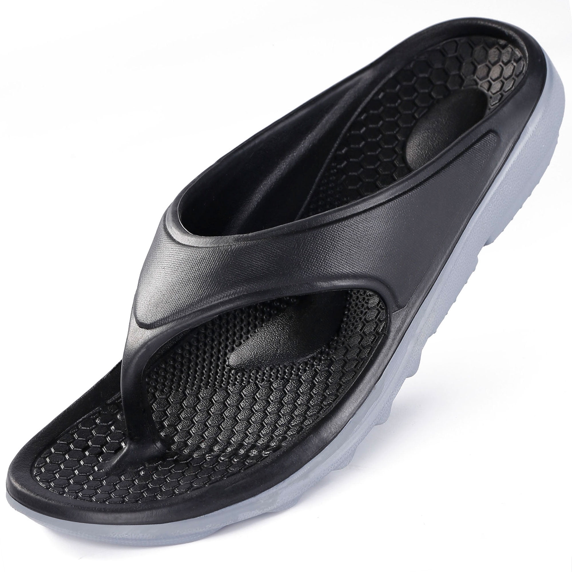 Ecetana Flip Flops for Men, Thick Cushion EVA, Non-Slip Pool and Shower ...