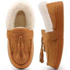 Ecetana Women's Slippers Fuzzy Memory Foam Warm Slippers for Women Slip ...