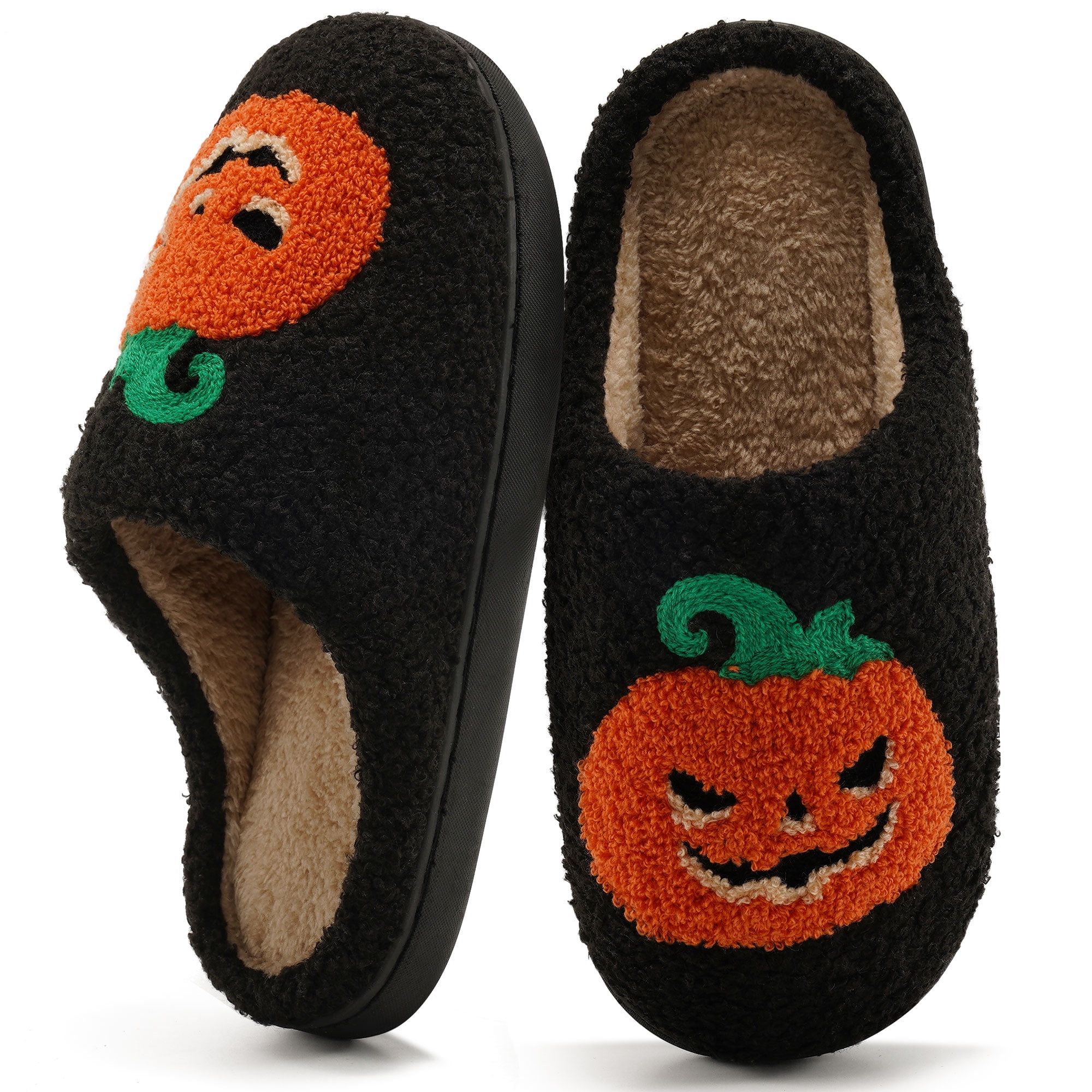 Ecetana House Slippers for Women Men Fuzzy House Shoes with Memory Foam ...