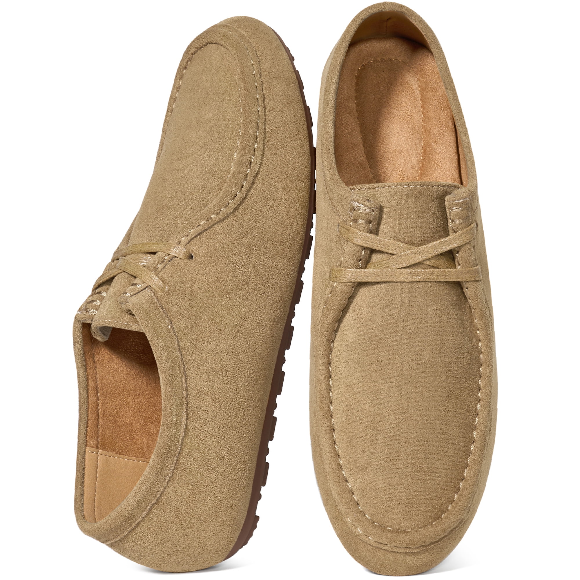 Ecetana Loafers for Women Suede Slip on Work Flats Shoes Womens Dressy ...