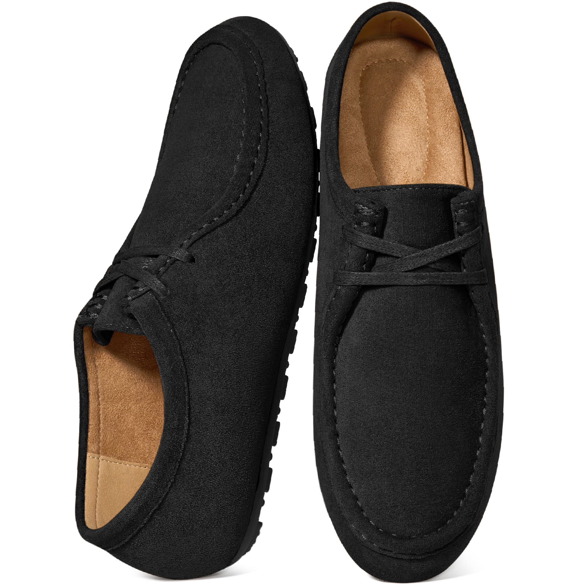 Ecetana Loafers for Women Suede Slip on Work Flats Shoes Womens Dressy ...