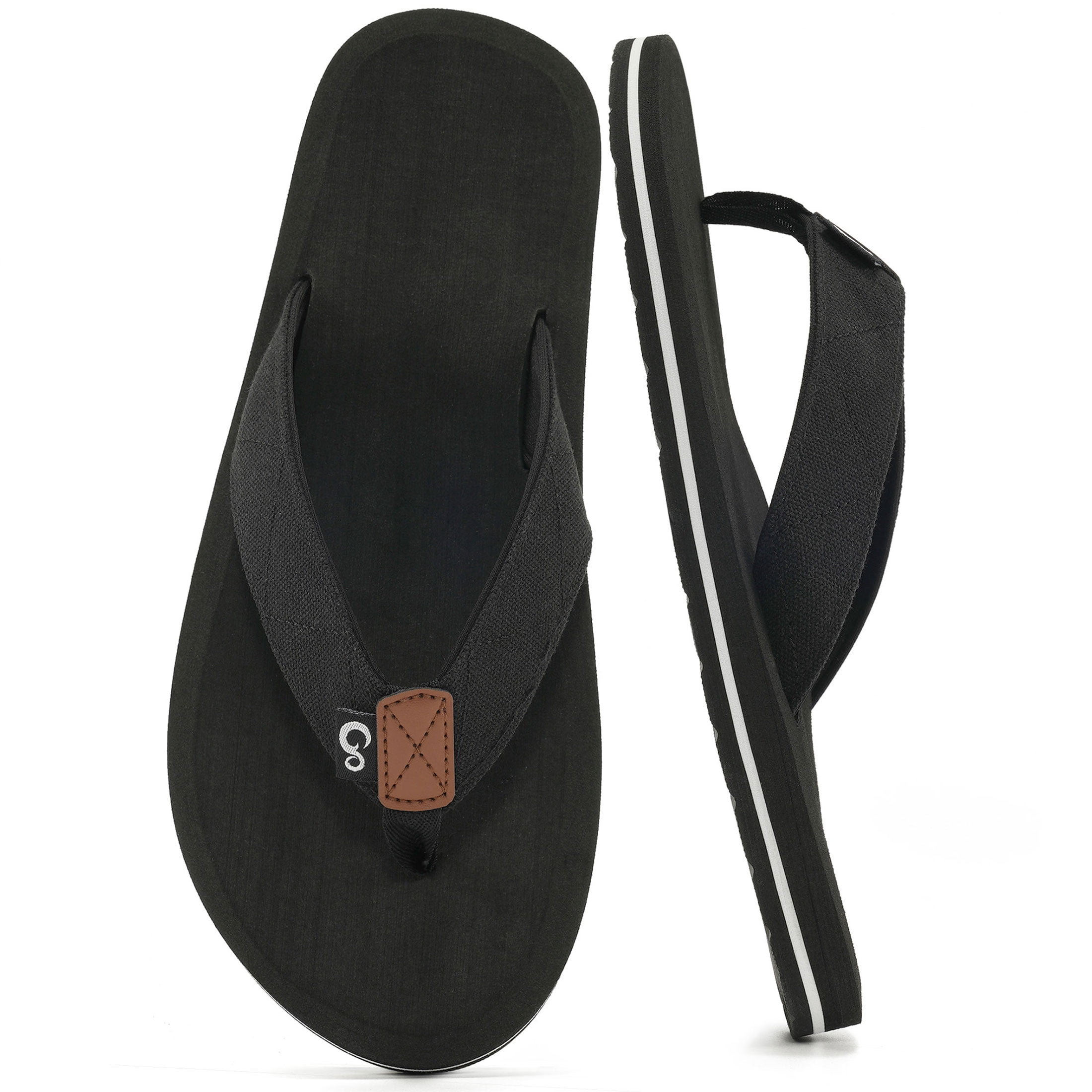 Ecetana Men's Flip Flops Beach Thong Sandals Comfortable Outdoor ...