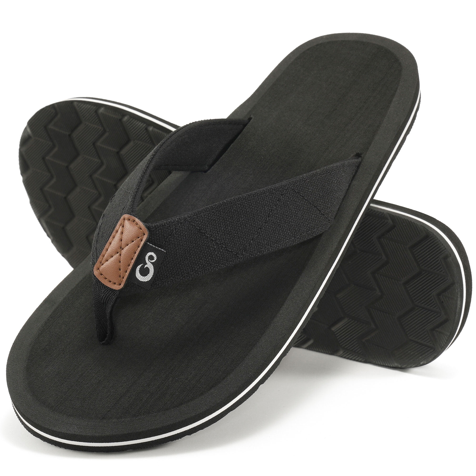 Ecetana Men's Flip Flops Beach Thong Sandals Comfortable Outdoor ...