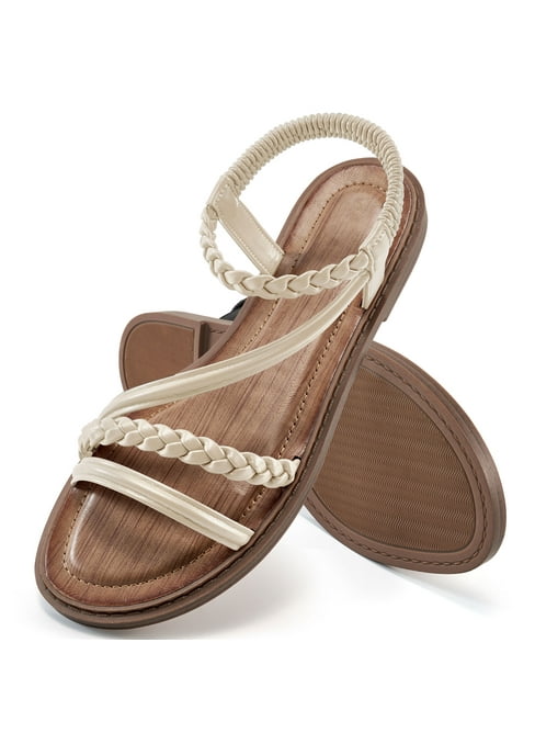 FTZOIIYV Sandals for Women, Womens Dressy Crystal Soild Shoes Open-Toe ...