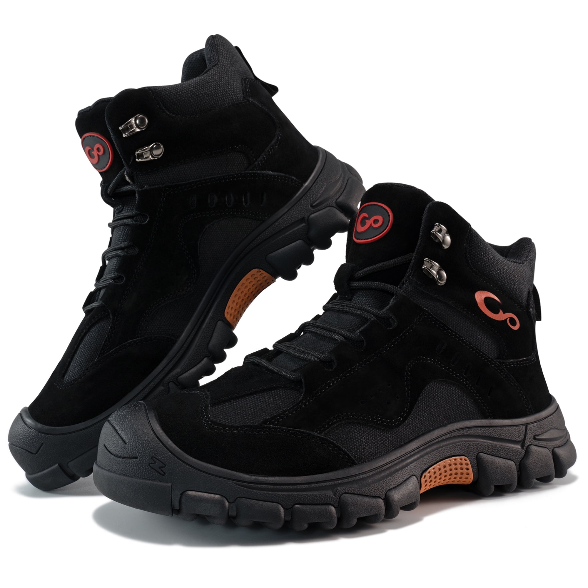 Ecetana Wide Steel Toe Work Boots for Men, Waterproof Leather, Durable ...