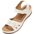 Ecetana Wedge Sandals for Women Foot Massage Sandals Summer Dressy ...