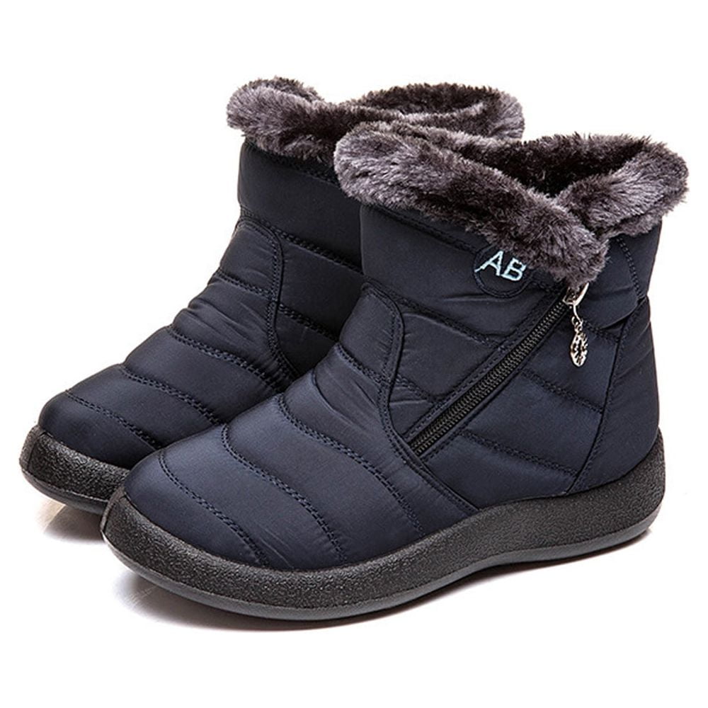 Ecetana Women's Thermal Winter Snow Boots, Comfy Warm Ankle Booties ...
