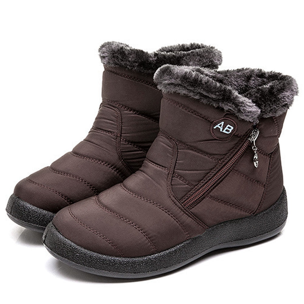 Ecetana Women Winter Snow Boots Keep Warm Ankle Booties Non-Slip and ...