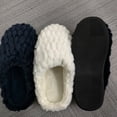 Ecetana Women's Fuzzy Slippers Comfortable and Warm Faux Fur Home Shoes ...
