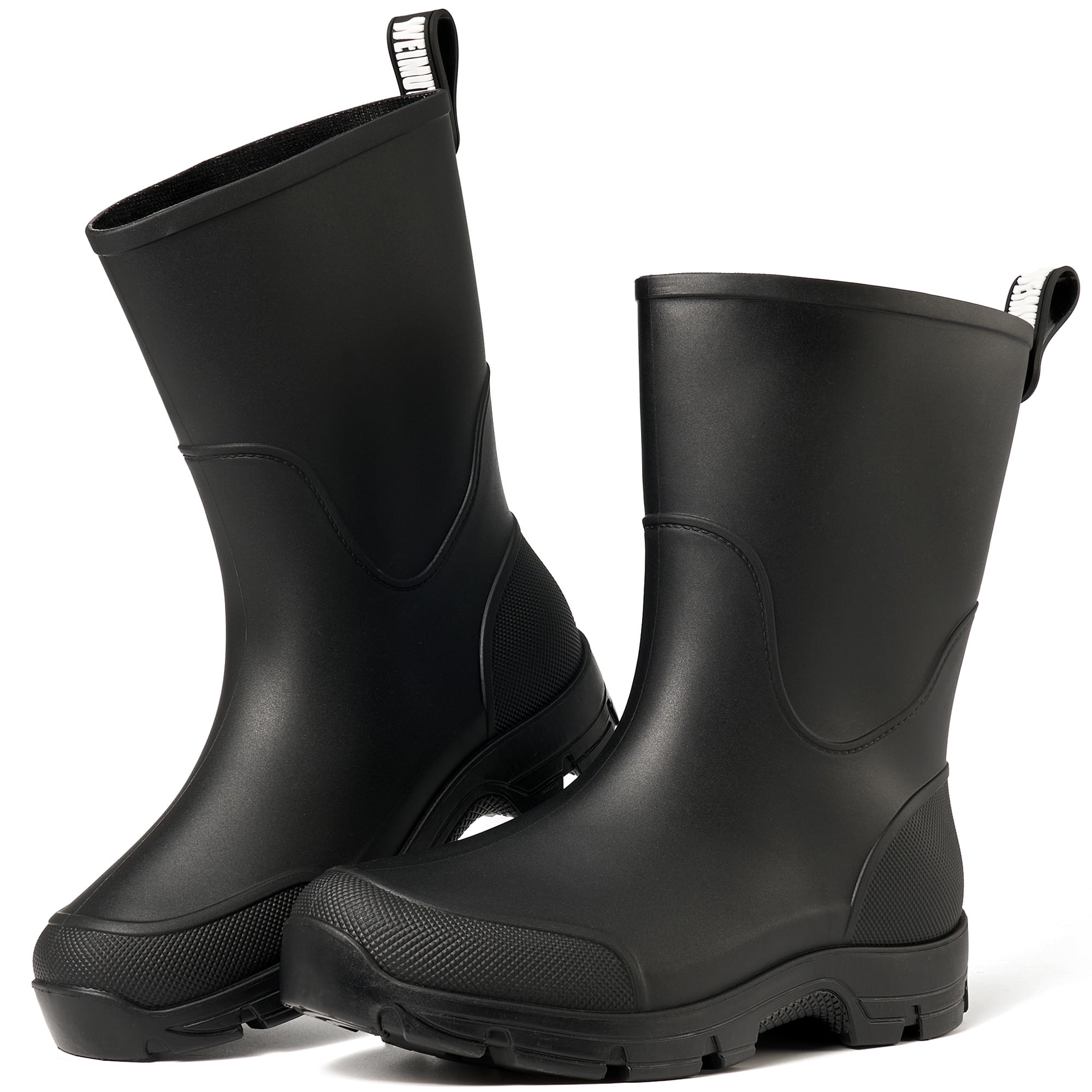 Ecetana Women's Waterproof Rain Boots Wide Mid Calf Comfortable Rubber ...