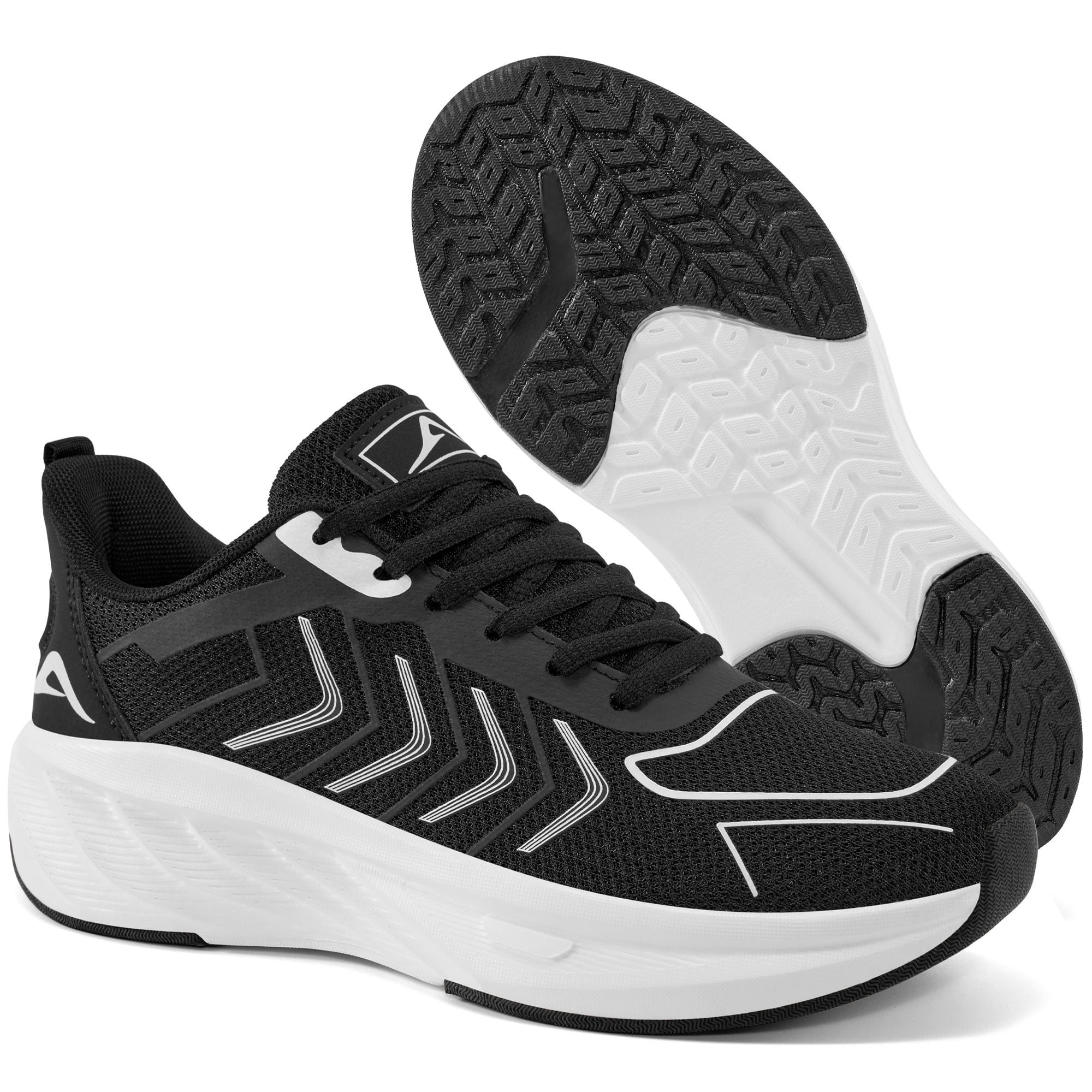 Ecetana Women's Cushioned Running Shoes, Breathable Mesh Sneakers, Lace ...