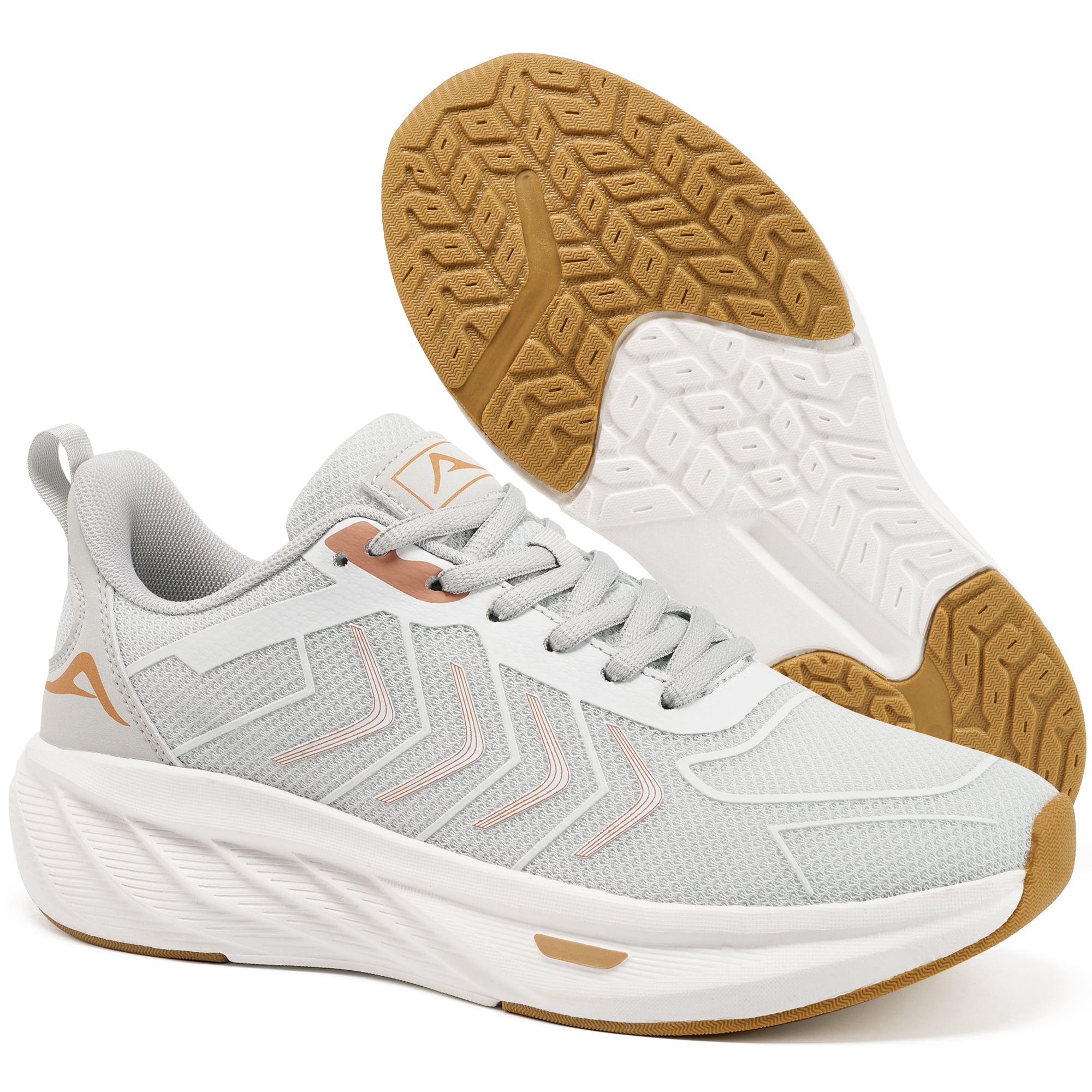 Ecetana Women's Running Walking Tennis Shoes Non-Slip Breathable Mesh ...