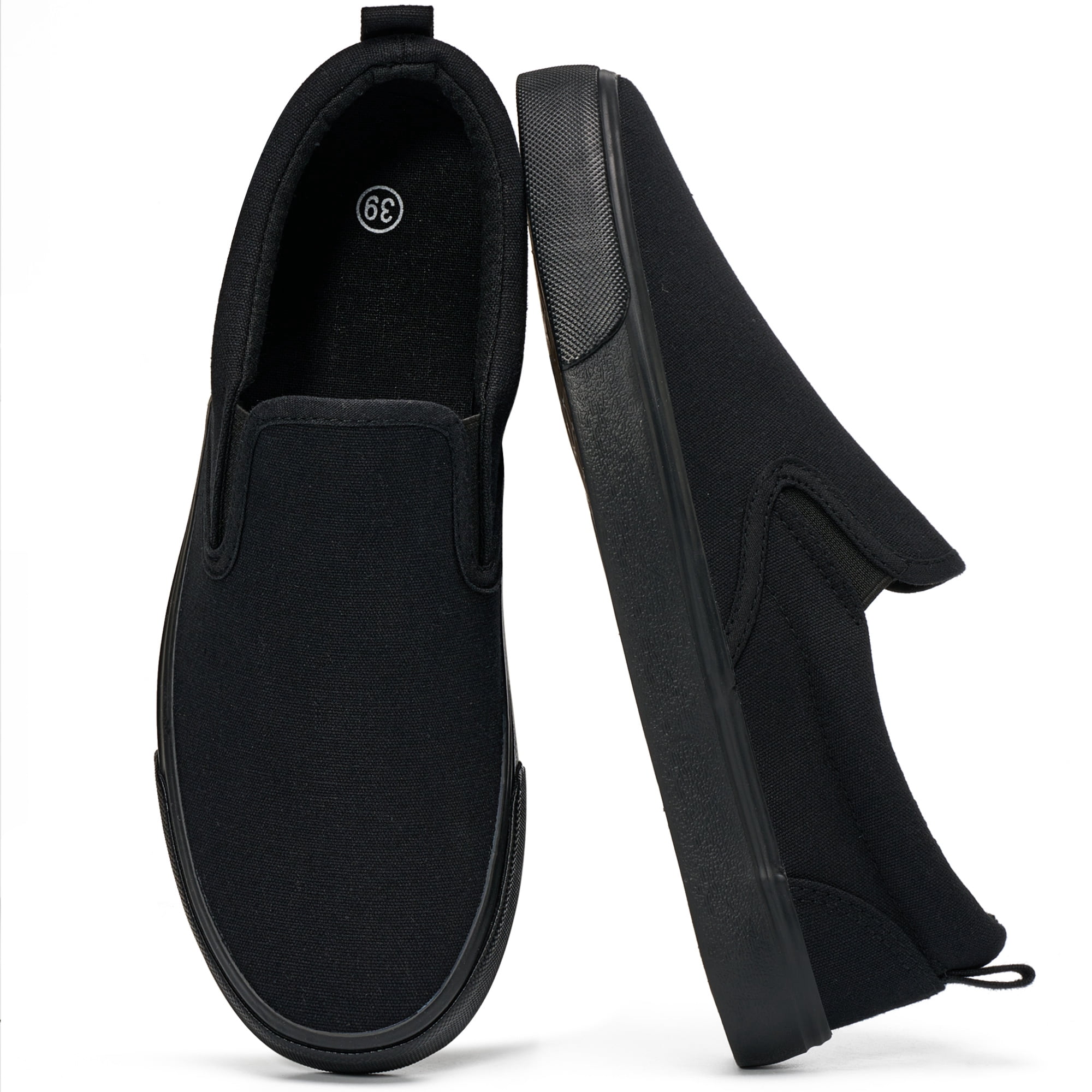 Ecetana Women's Slip on Shoes Canvas Sneakers Loafers Non Slip Shoes ...
