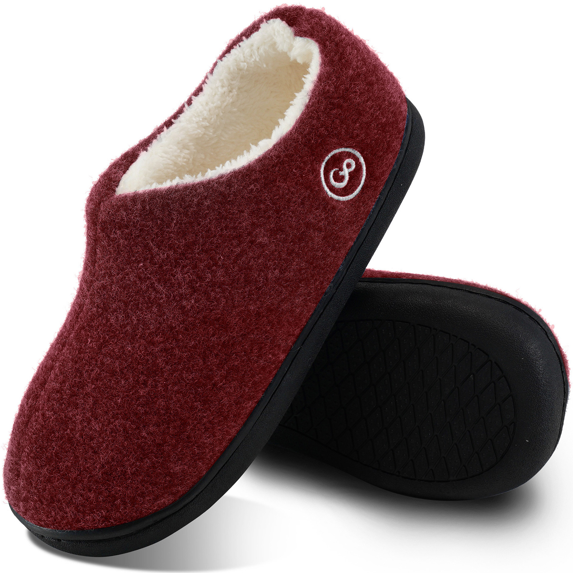 Atoshopce Slippers for Women Comfortable Memory Foam Soft Fleece Lining ...