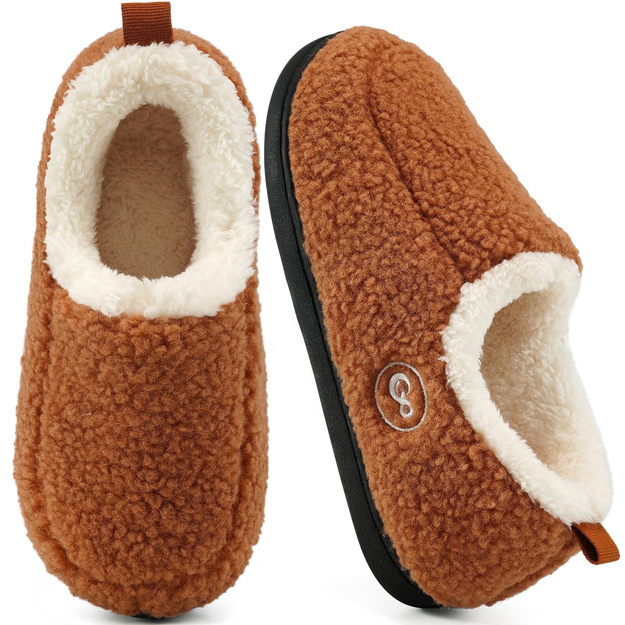 Ecetana Womens Slippers Indoor Shoes with Memory Foam Warm Plush Fleece ...