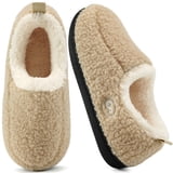 Ecetana Womens Fuzzy Memory Foam Slippers, Soft Plush Fleece Lined ...