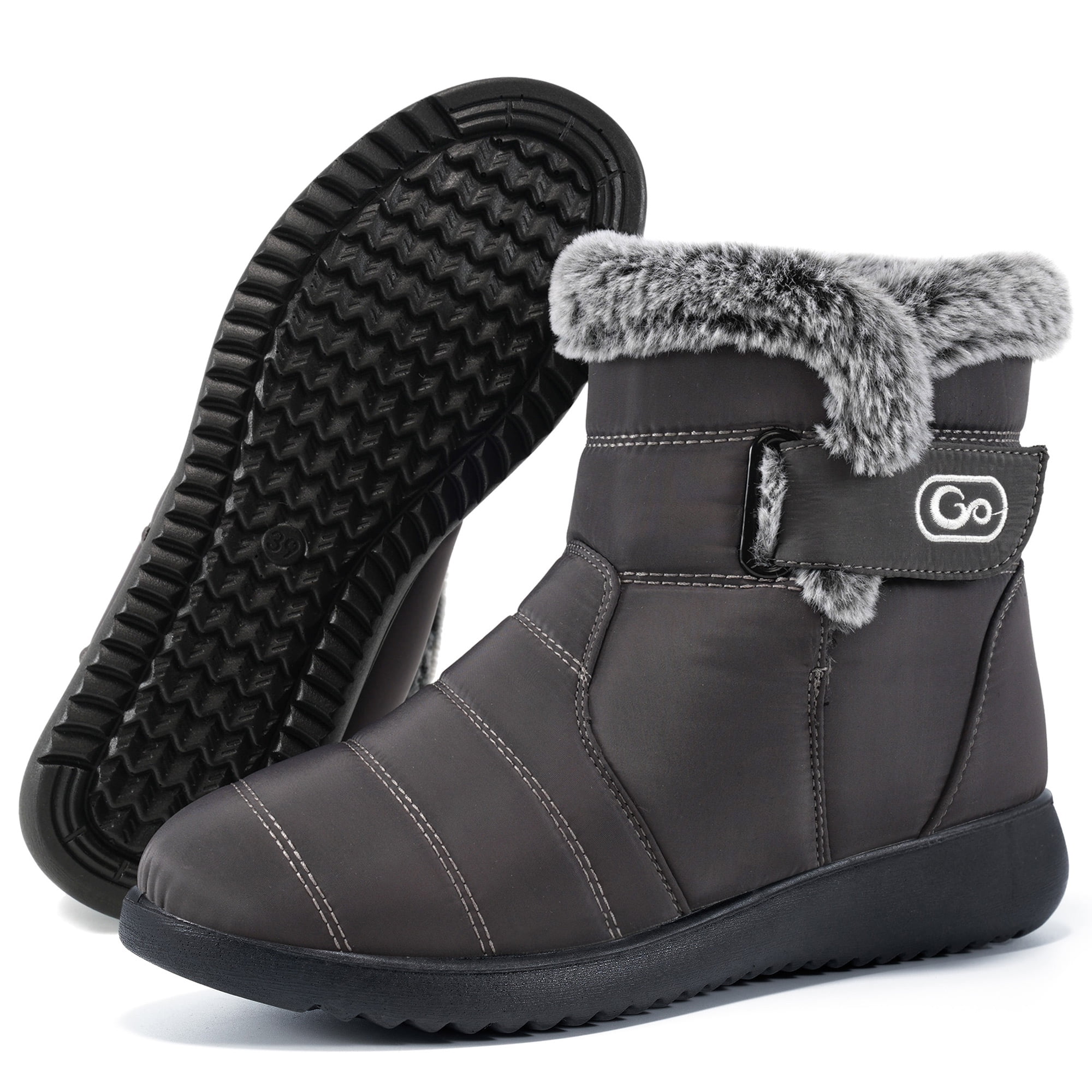 Ecetana Womens Snow Boots Winter Shoes With Warm Plush Fleece Lined ...
