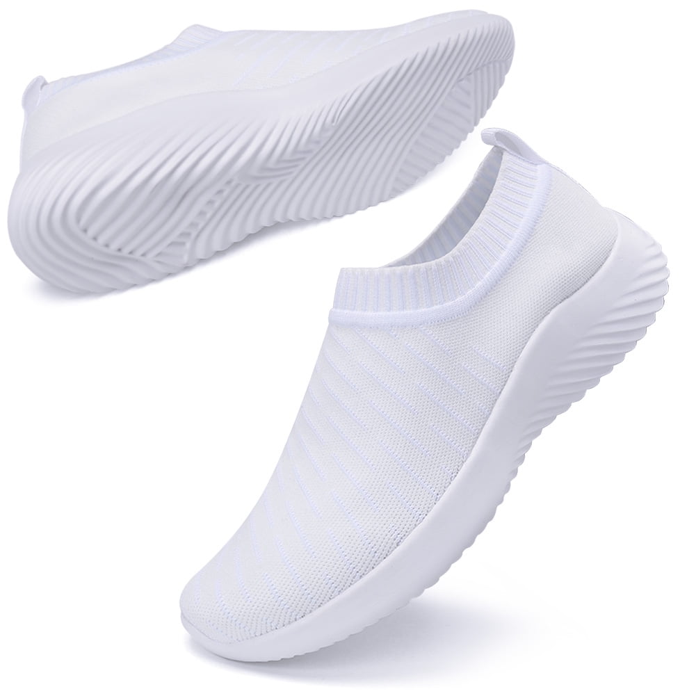 Ecetana Womens Walking Shoes Slip On Lightweight Sneakers for Tennis ...