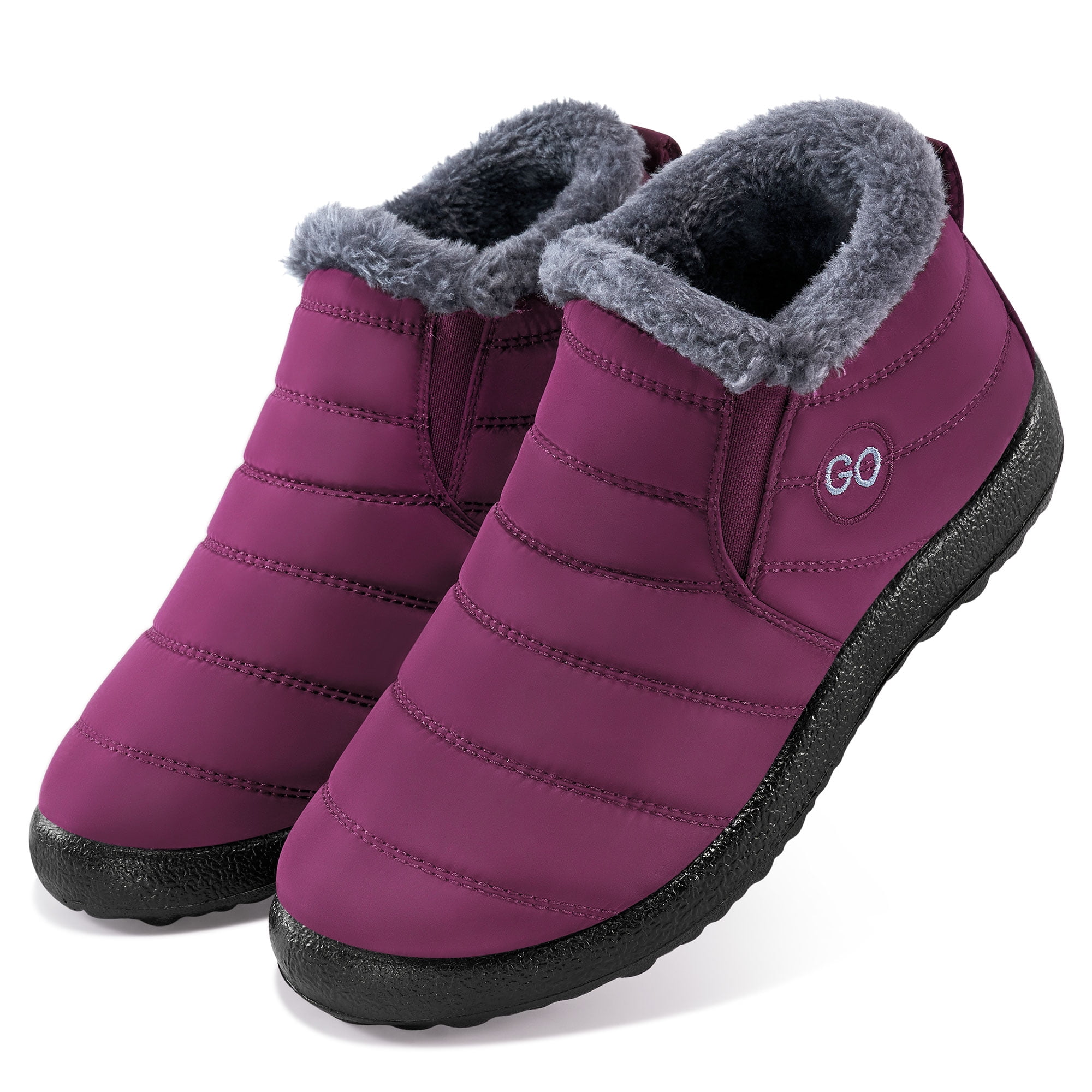 Ecetana Womens Winter Snow Boots Keep Warm Ankle Boots Waterproof ...