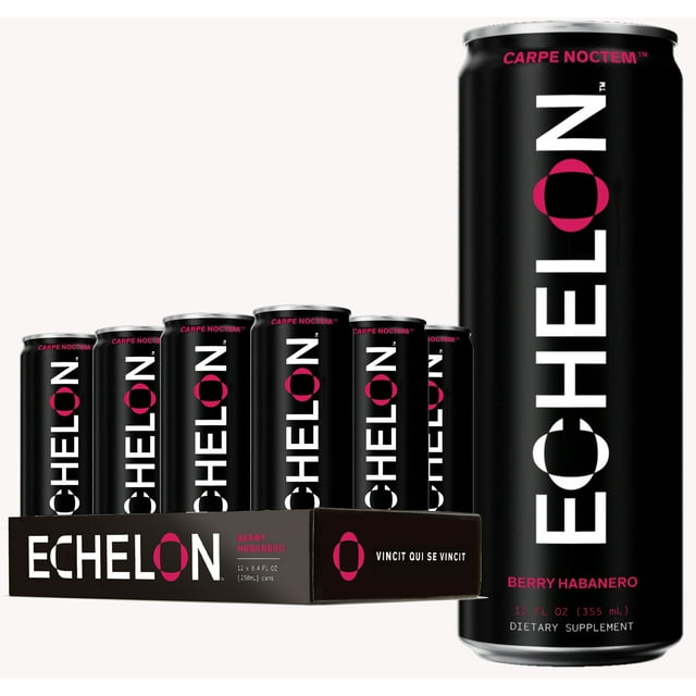 Echelon Energy Drink - 12-Pack Berry Habanero Flavor - Pre-Workout with ...