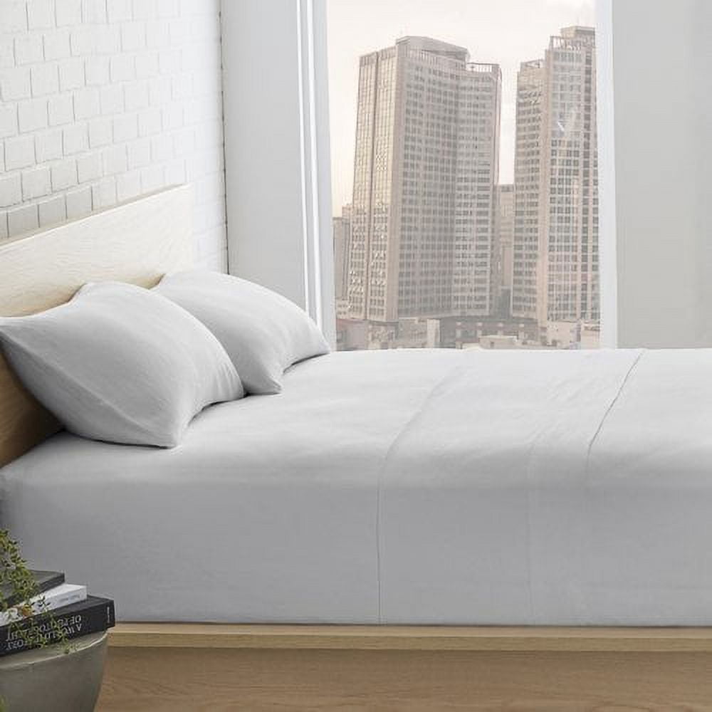 Echelon Home 4 Piece Washed Belgian Linen Sheet Set - Walmart.com