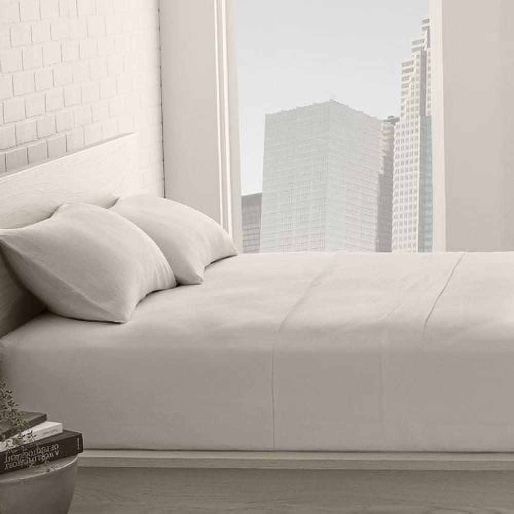 Echelon Home 4 Piece Washed Belgian Linen Sheet Set - Walmart.com