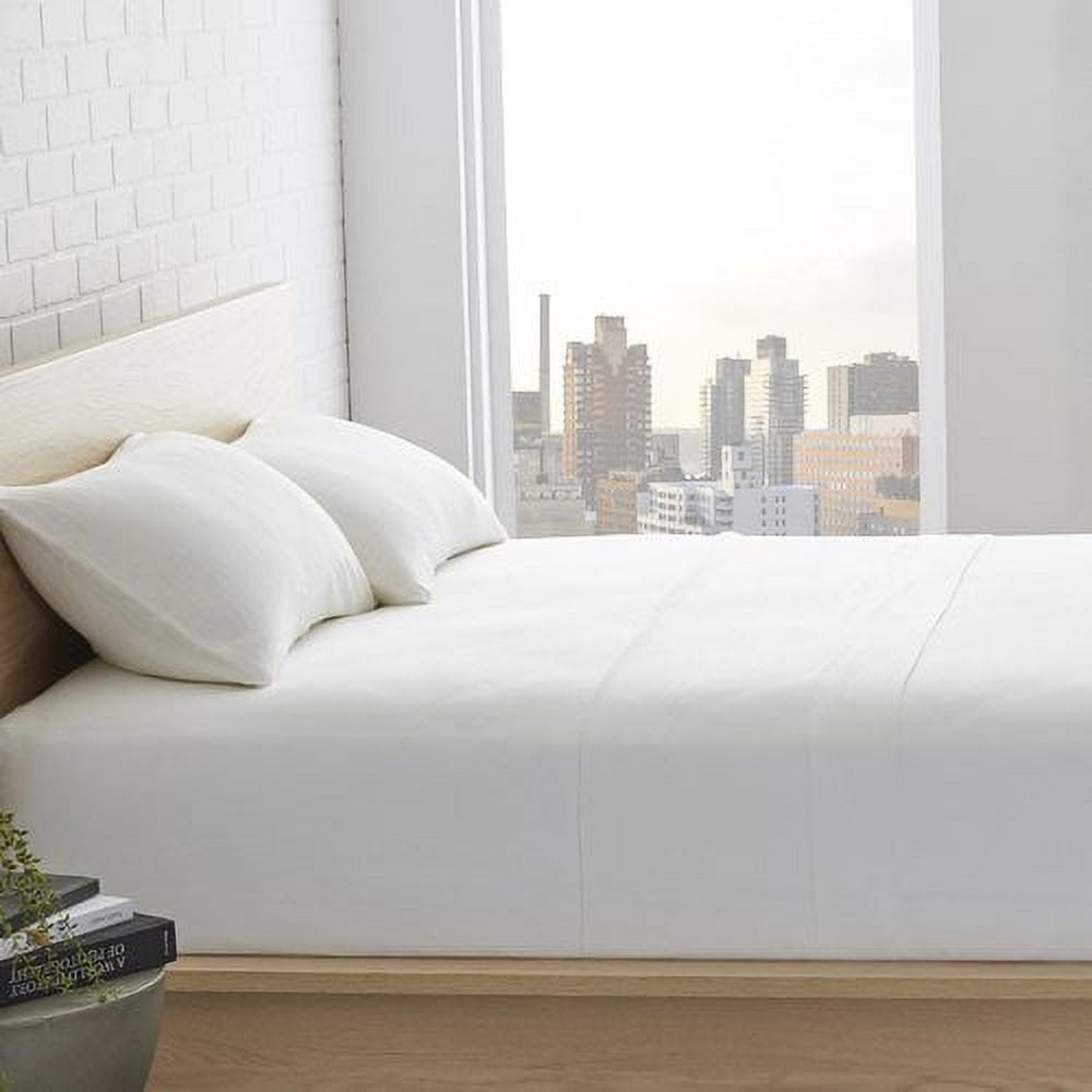 Echelon Home 4 Piece Washed Belgian Linen Sheet Set - Walmart.com
