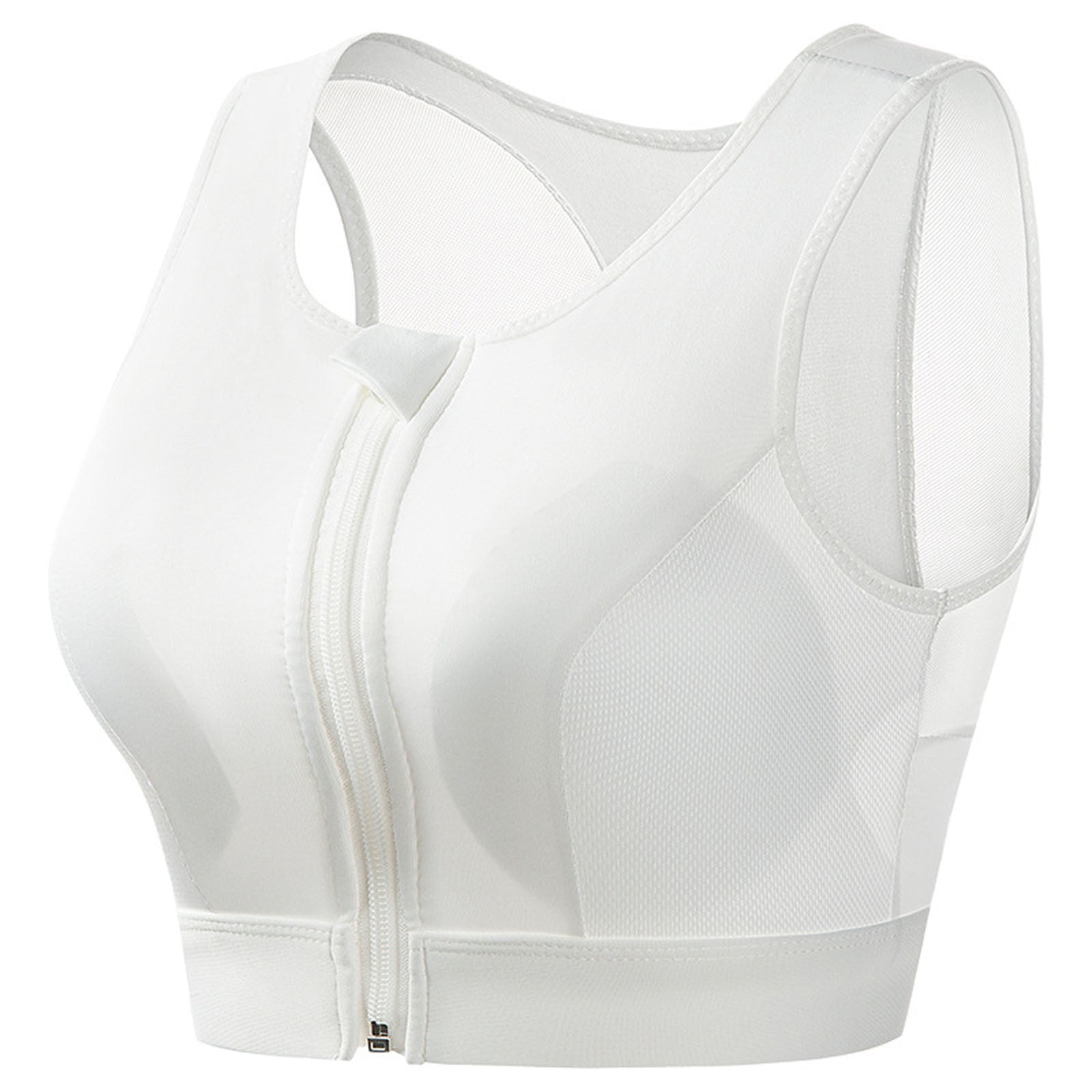 EchfiProm Full Coverage Womens Bras for Older Women White Sport Plus ...