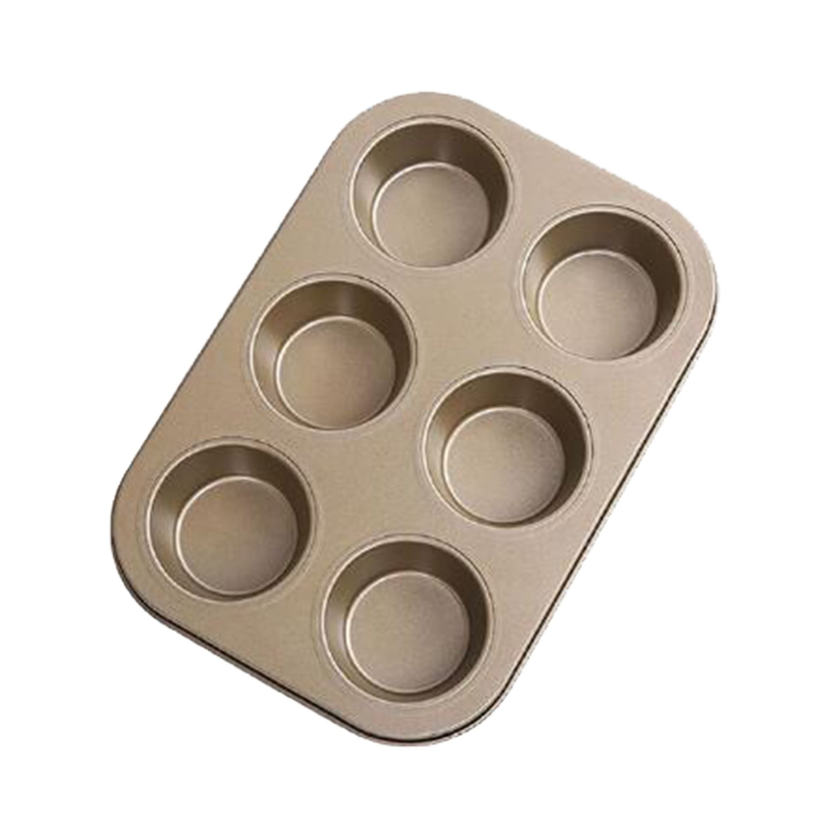 Echijet Round Muffin Baking Pan, Steel Muffin Pan for Baking, Cupcake ...