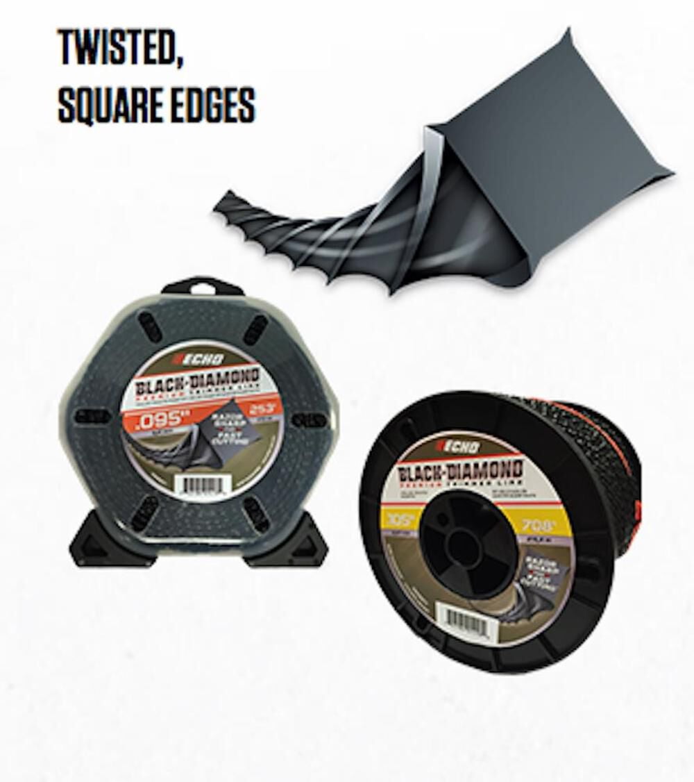 Echo .095" 5Lb; Black Diamond Trimmer Line - Walmart.com